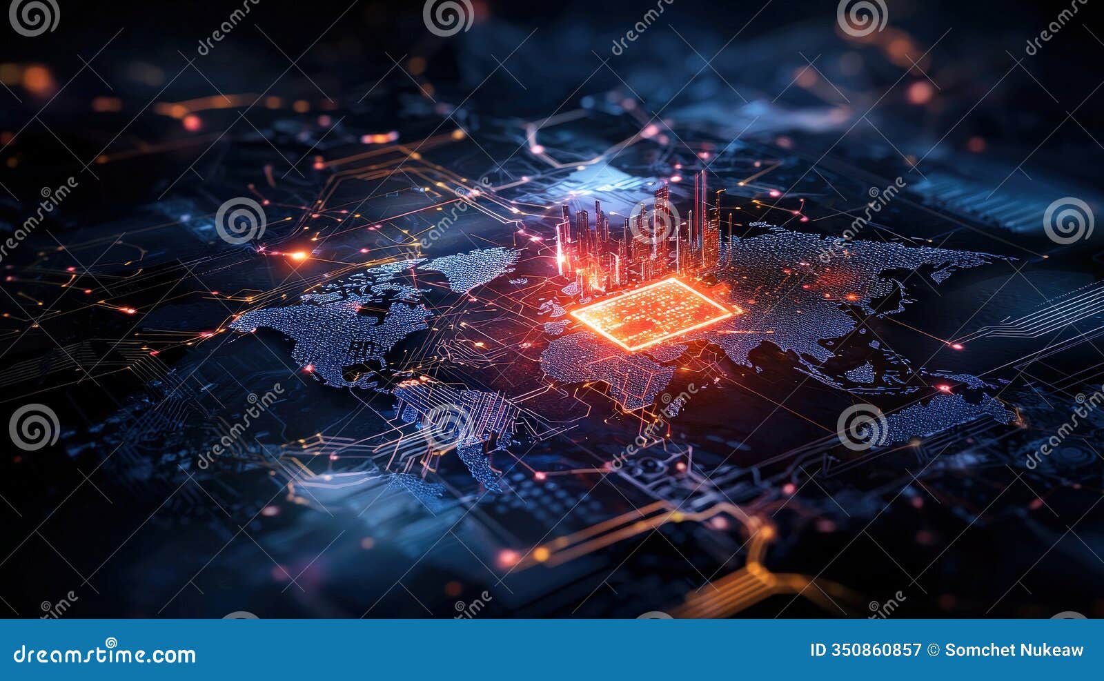 Ransomware Rise Digital Map Visualization Cybersecurity Trends Global ...