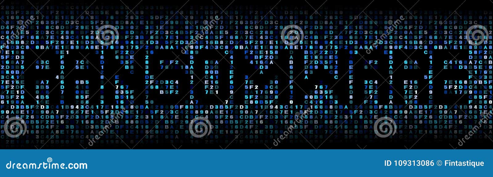 Ransomware Text on Hex Code Illustration Stock Illustration ...