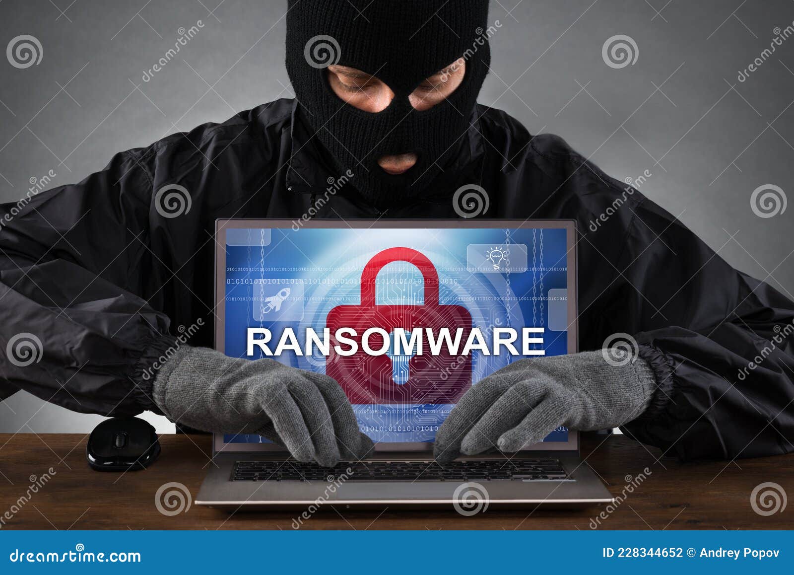 Ransomware Virus. Ransom Extortion Attack Stock Photo - Image of fraud ...
