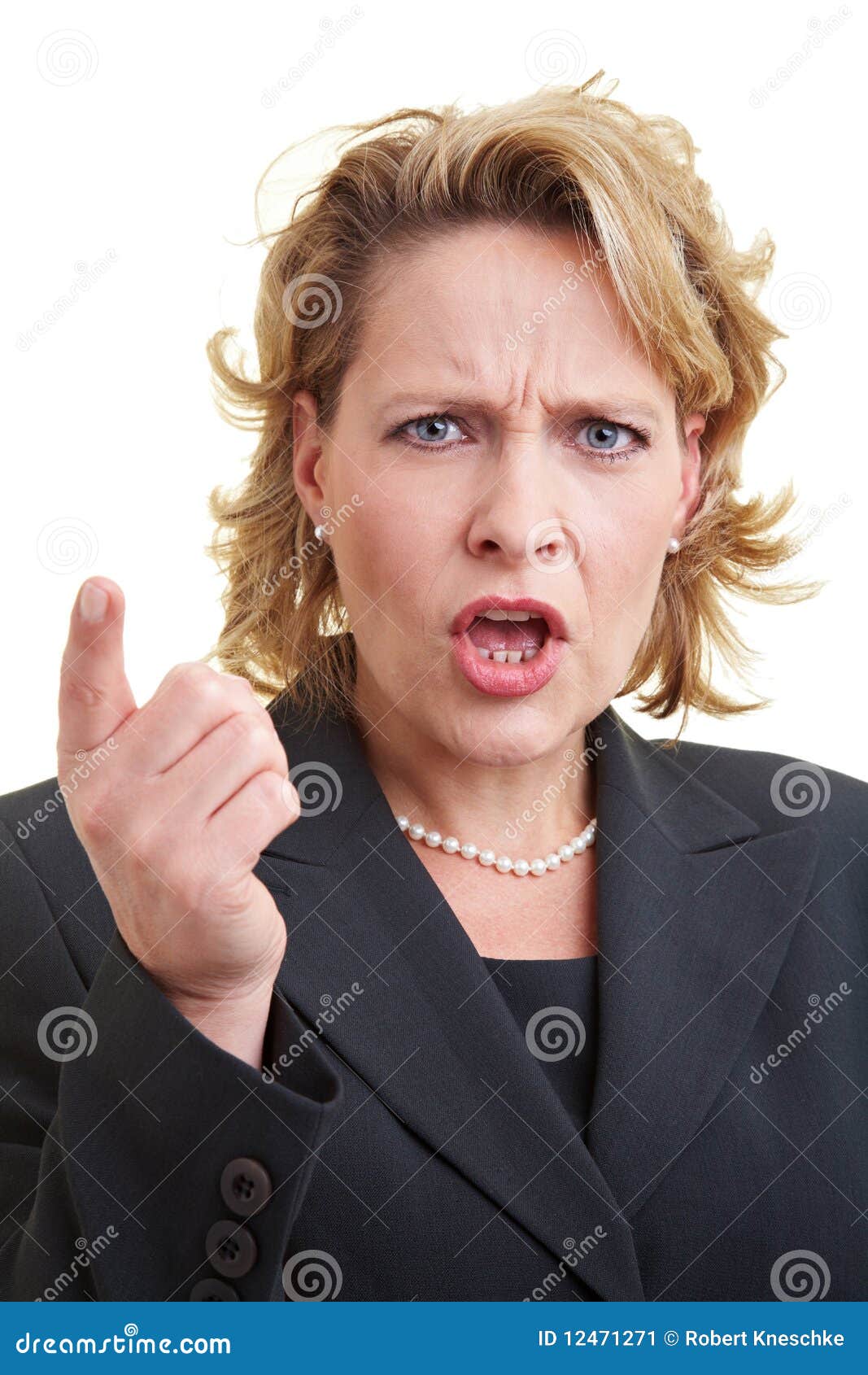 Ranting business woman stock image. Image of angry, anger - 12471271