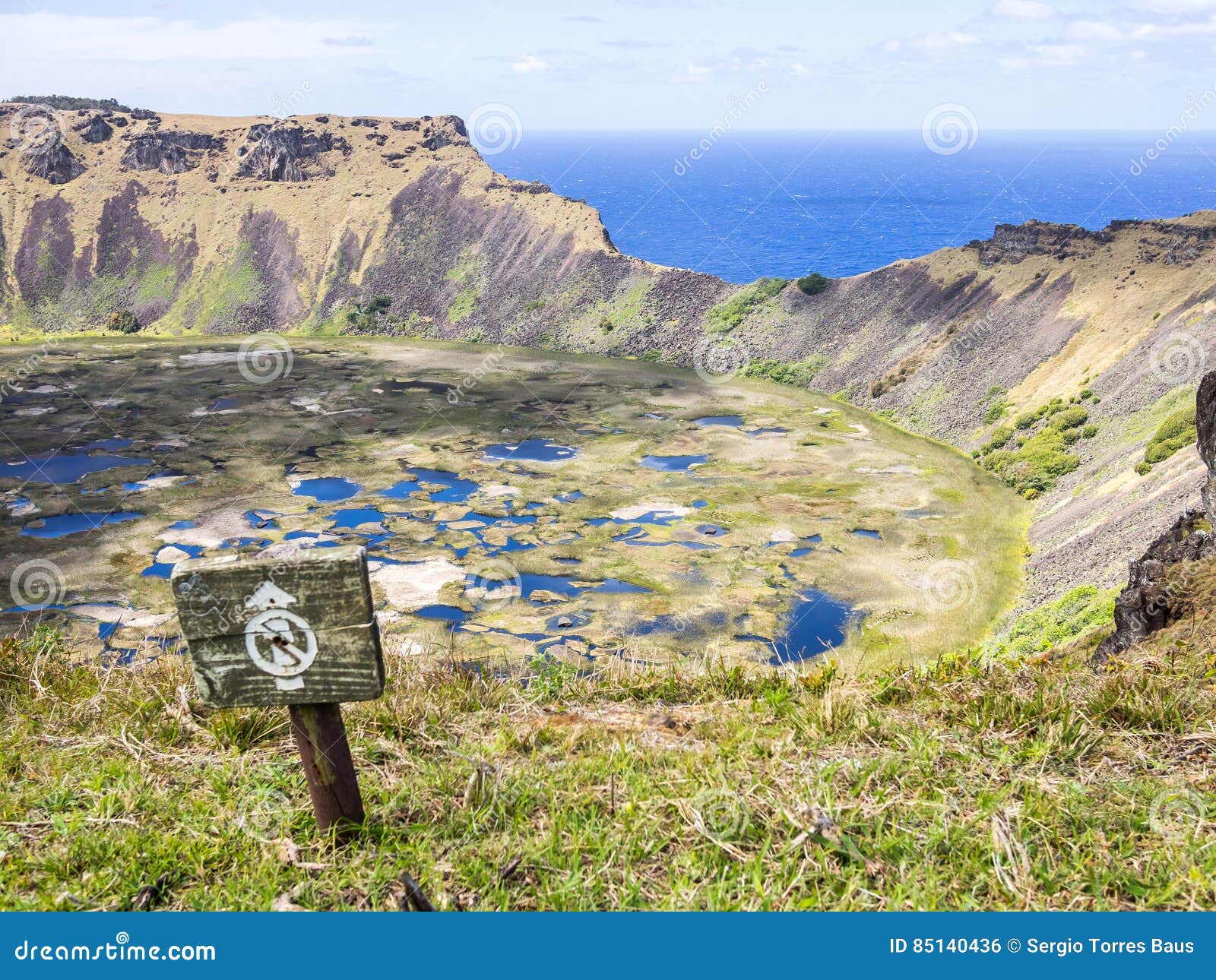 Ranu Kao Direction stock photo. Image of idyllic, orongo - 85140436