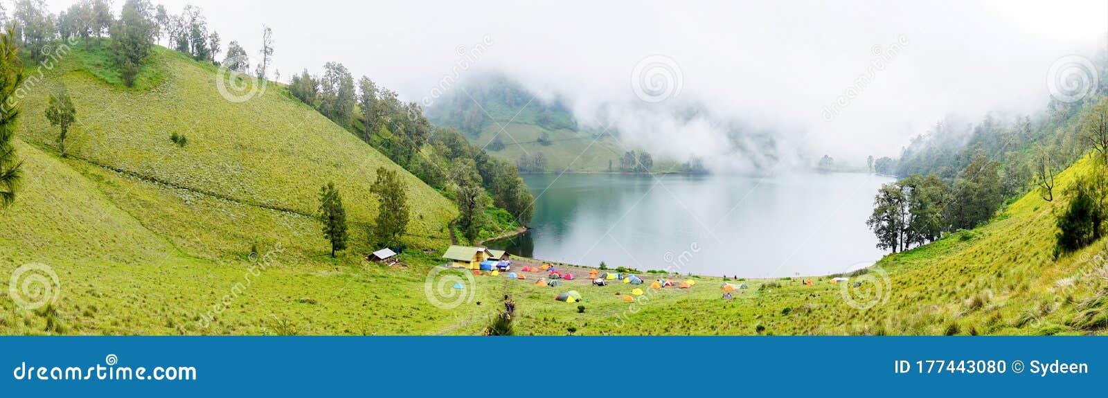 Ranu kumbolo camp site stock photo. Image of base, hiking - 177443080
