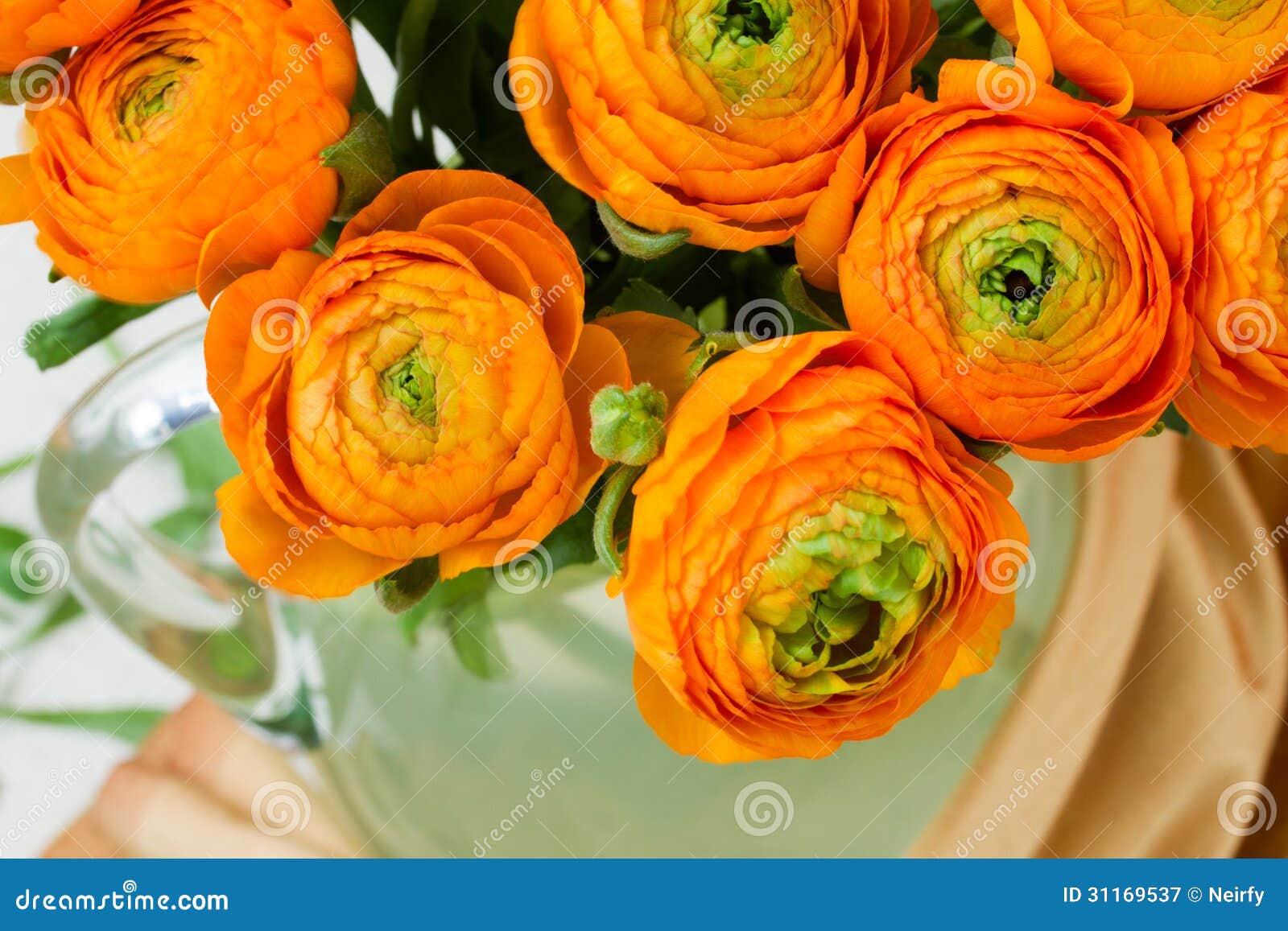 Ranunculus Bouquet Close Up Stock Image - Image of floral, natural ...