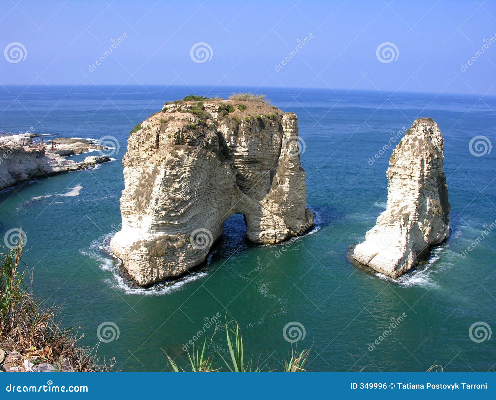 Raouche, Beirut, Lebanon stock photo. Image of landscape - 349996
