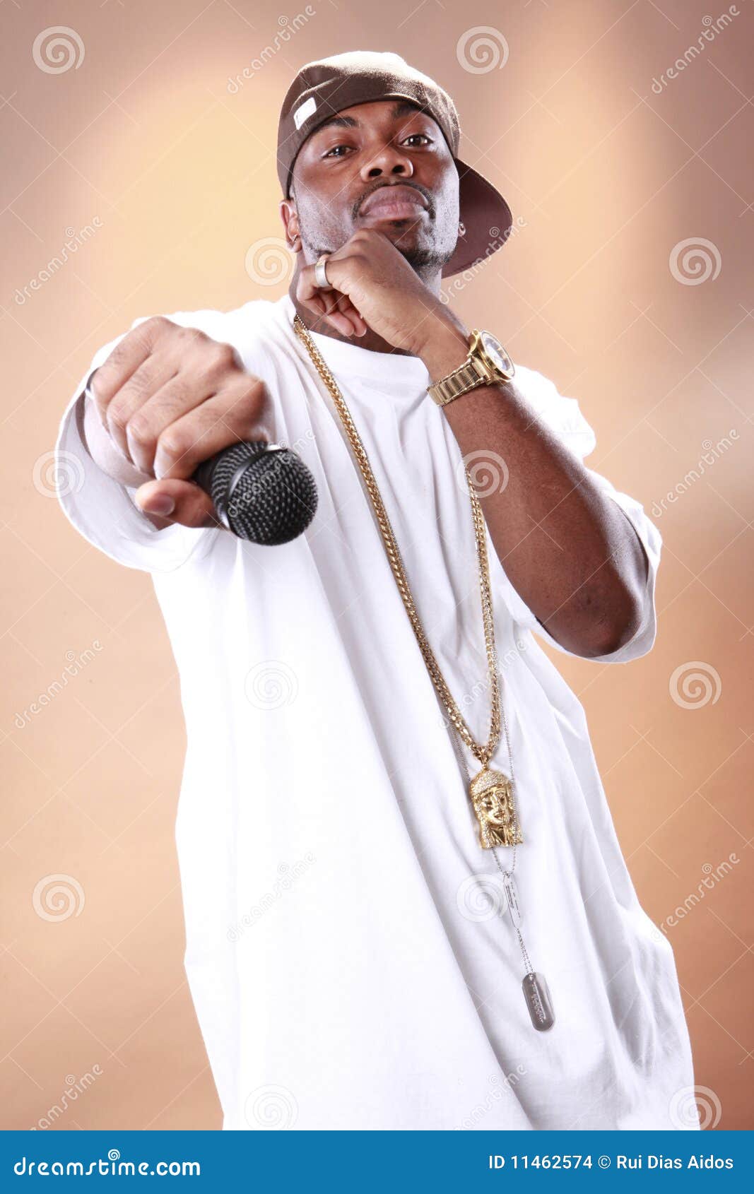 Rap Artist Christopher Smith Stock Photo - Image of concert, mesh: 11462574