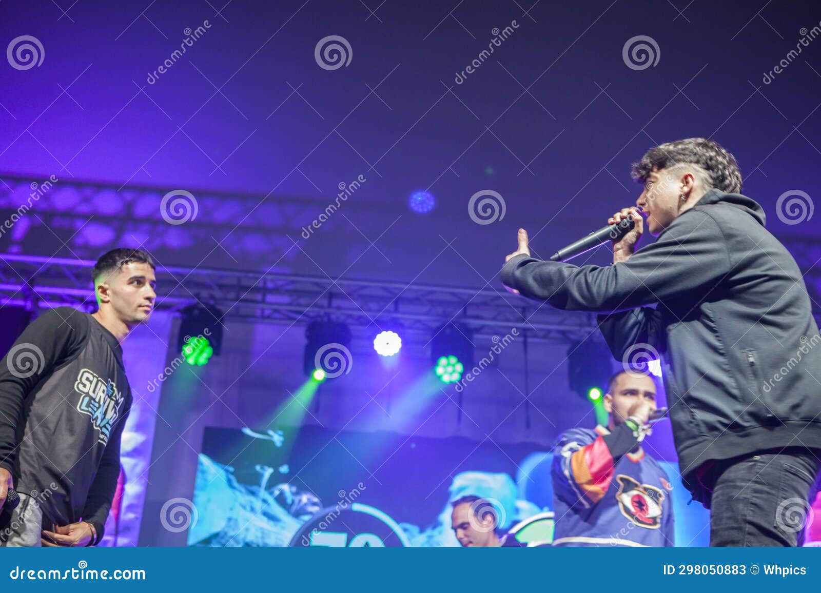 Rap battling performance editorial stock photo. Image of participants ...