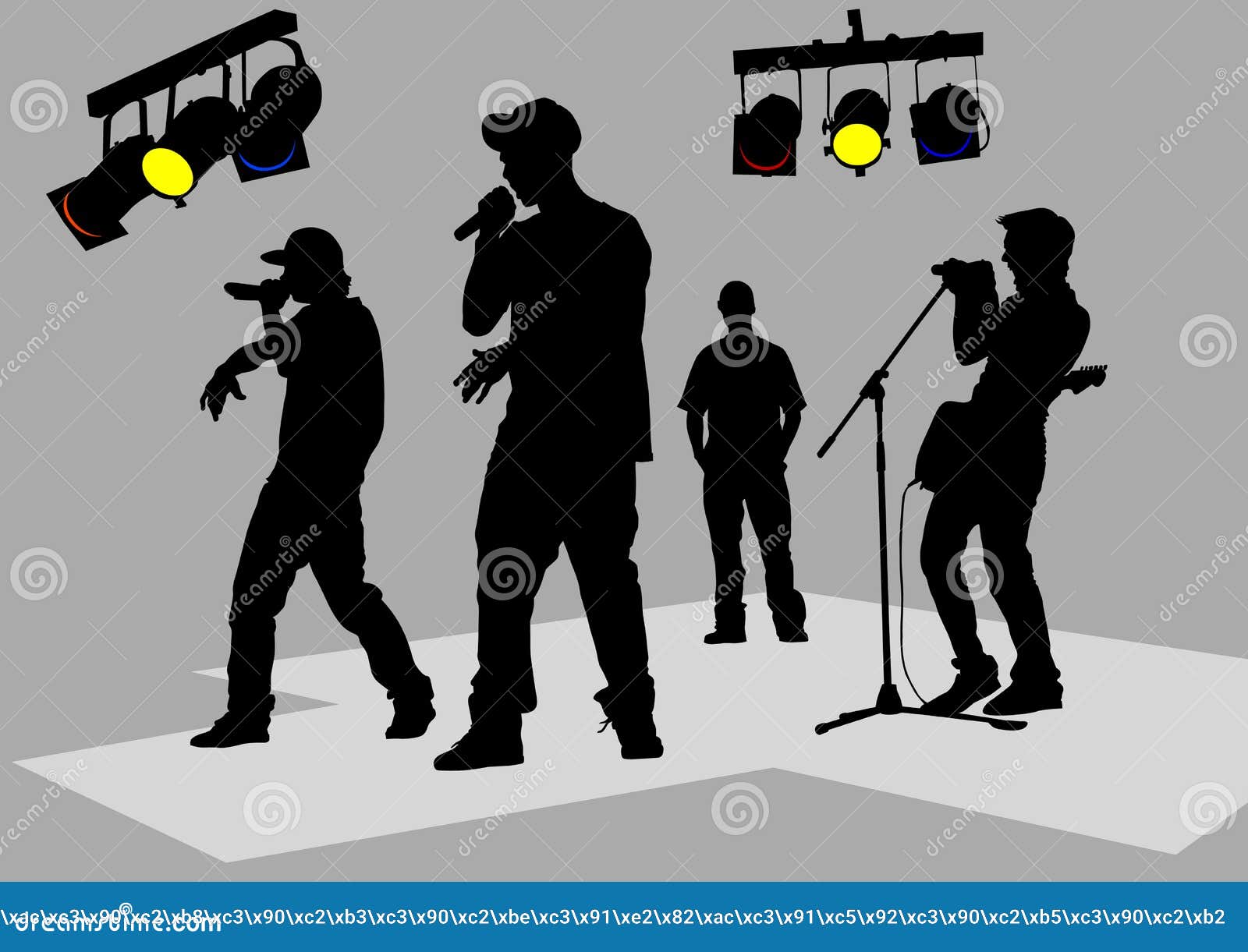 Rap concert stock vector. Illustration of concepts, gangsta - 10186842