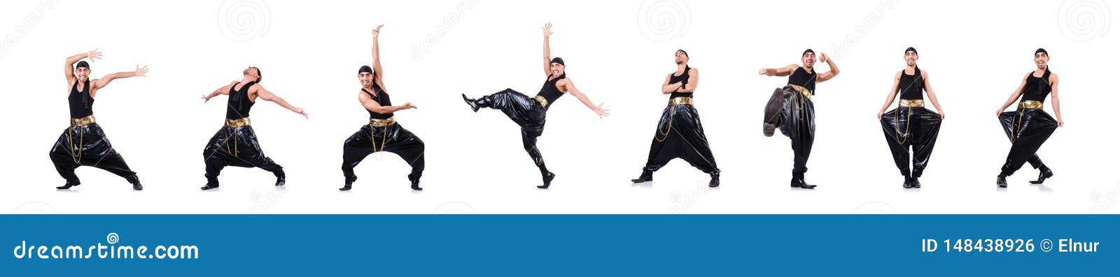 The Rap Dancer Isolated on the White Stock Photo - Image of motion ...