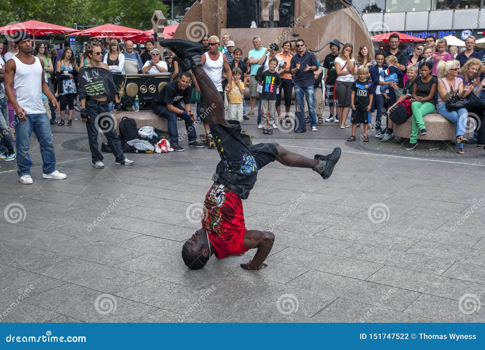 A Rap Dancer Performing in a Park. Editorial Photography - Image of ...