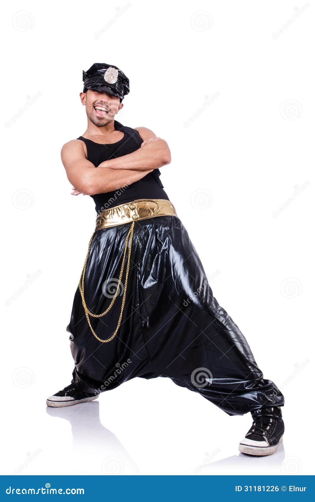 Rap dancer in wide pants stock photo. Image of male, aerobics - 31181226