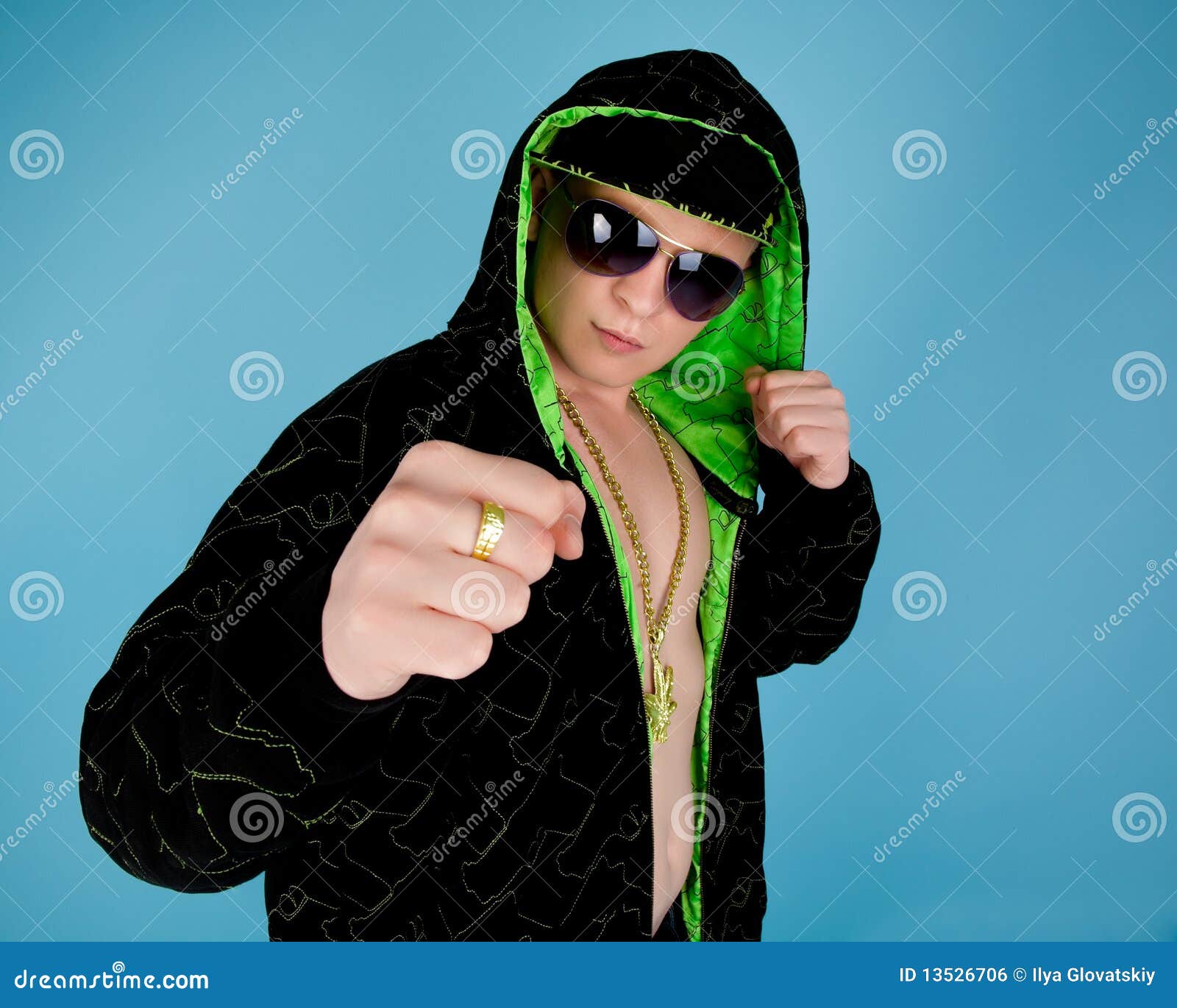 Rap singer stock photo. Image of actor, activity, green - 13526706
