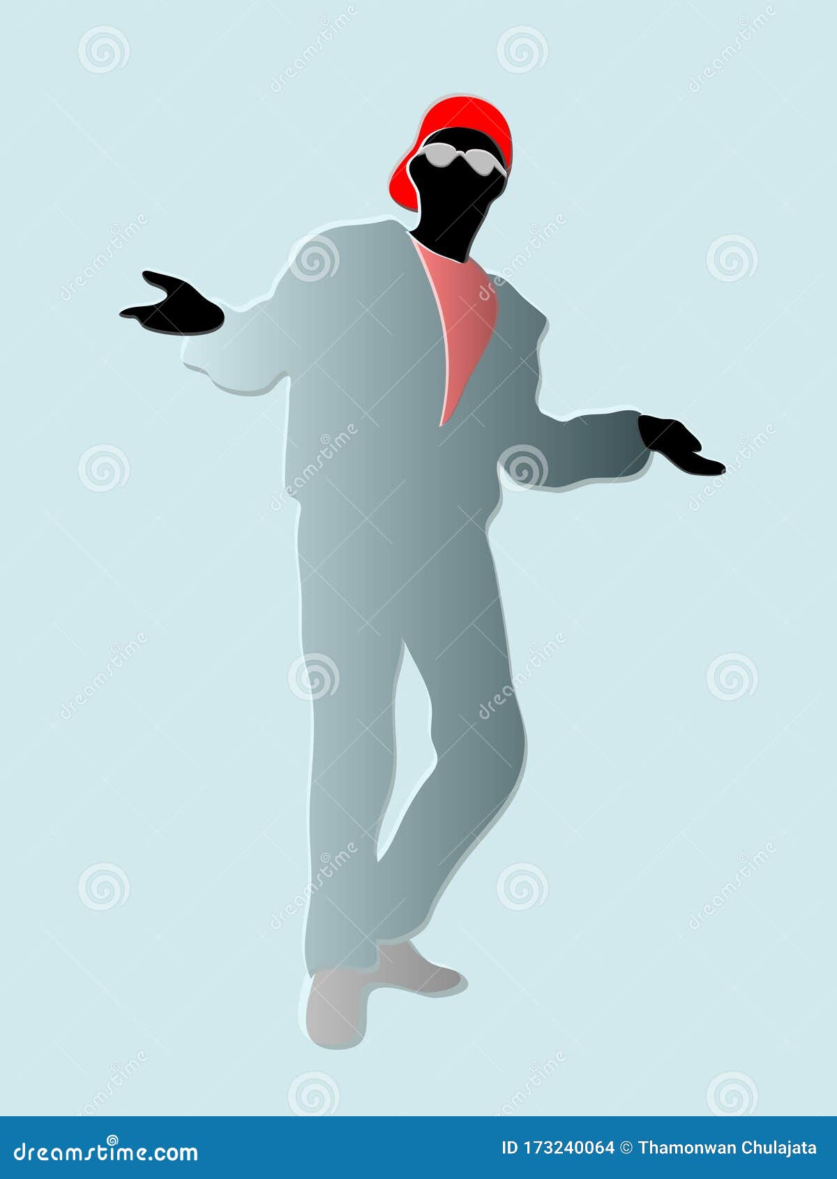 Rap Singer Symbol Vector Illustration | CartoonDealer.com #173240064