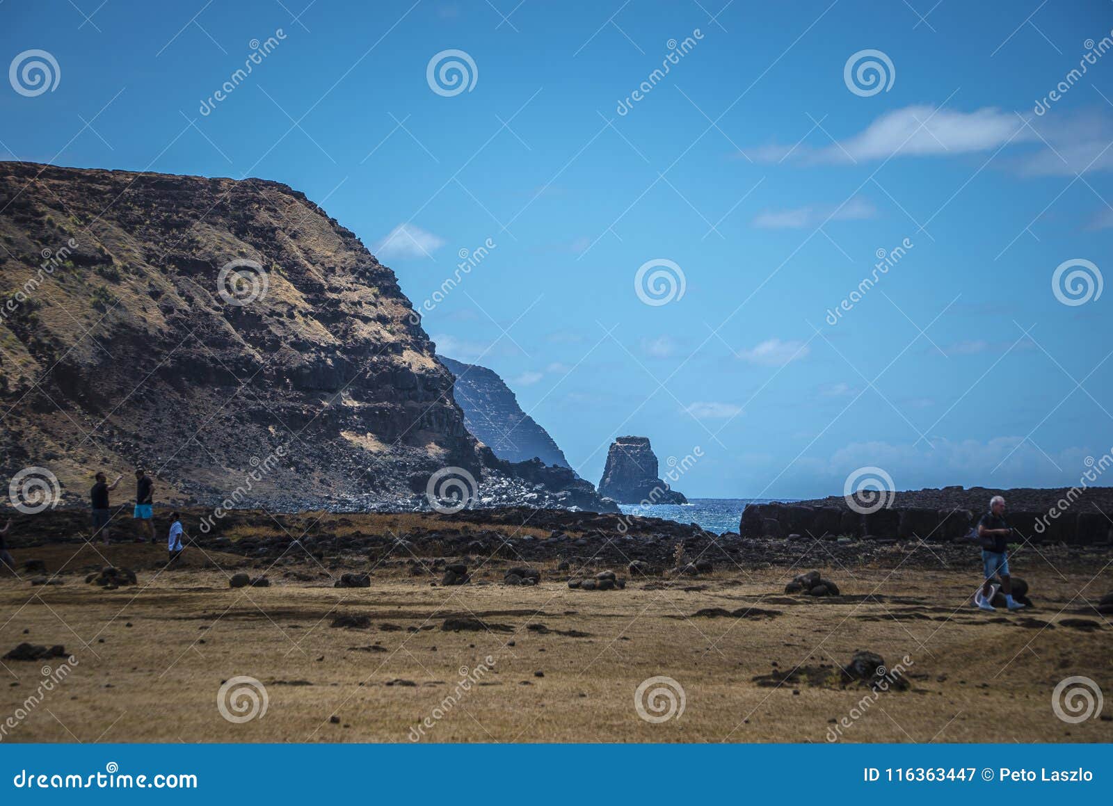 Rapa Nui Moai Statues Easter Island Stock Image - Image of moai ...
