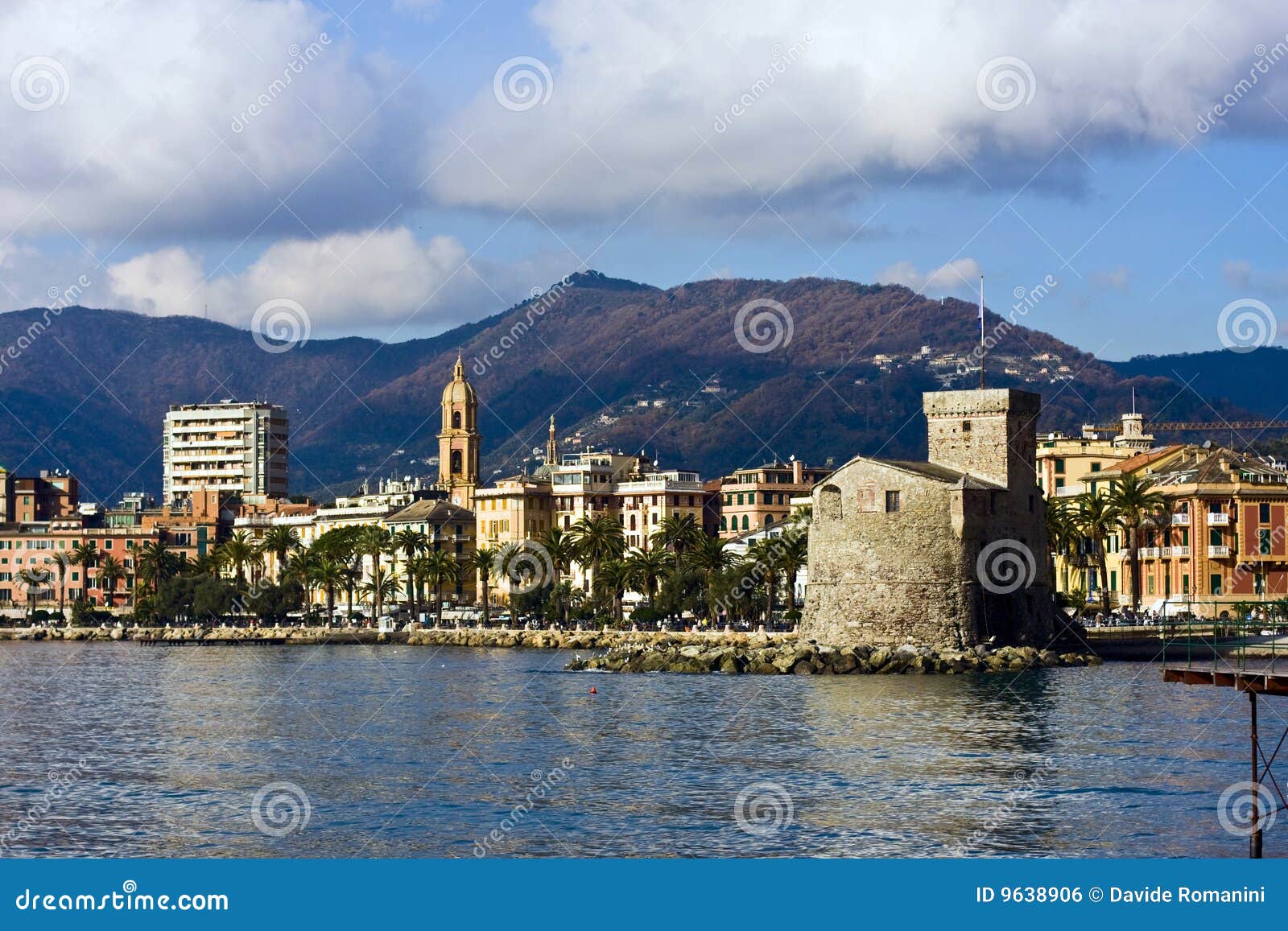 Rapallo stock photo. Image of italian, italy, travel, hill - 9638906
