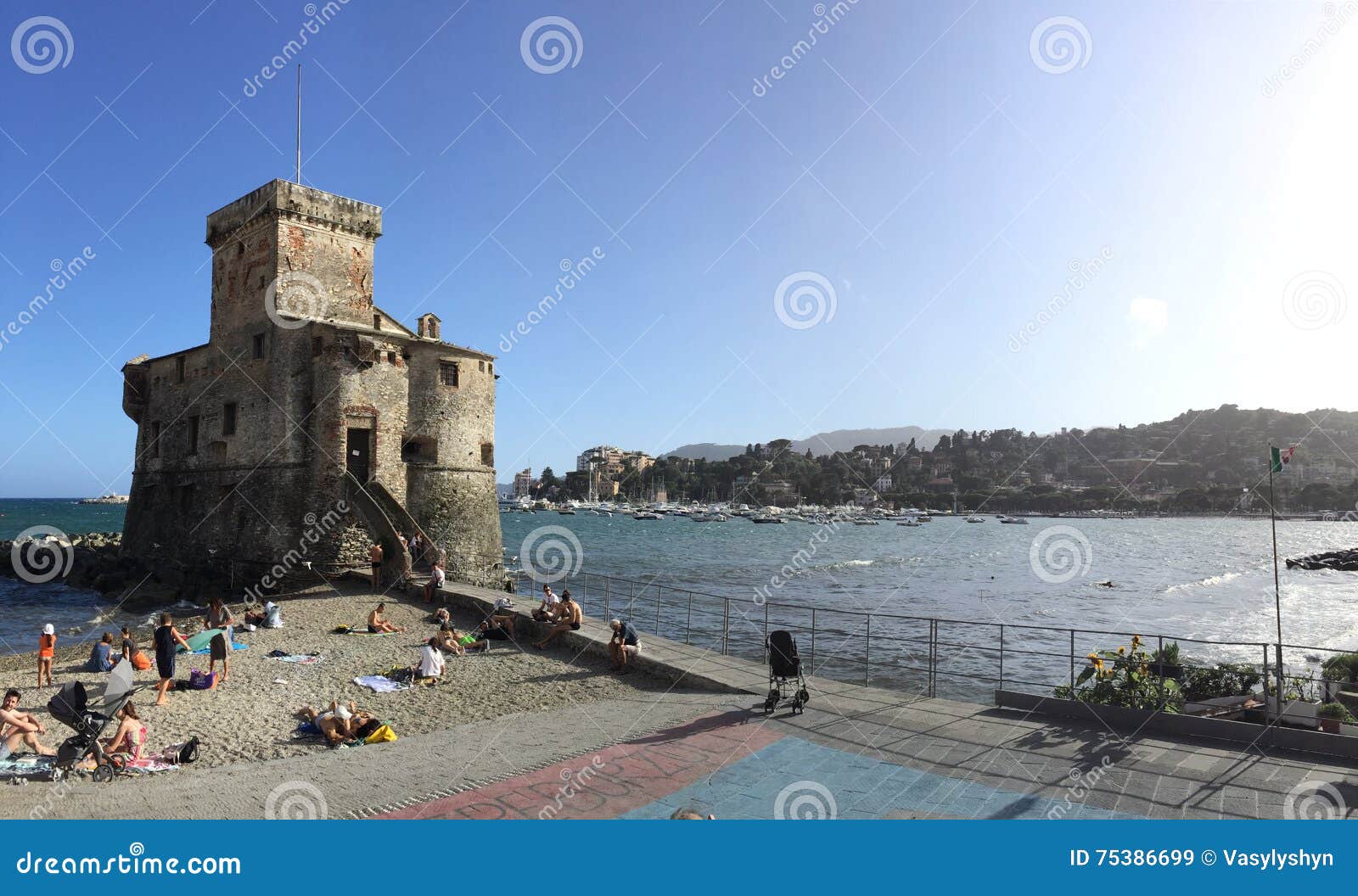 Rapallo editorial stock image. Image of italiy, rapallo - 75386699