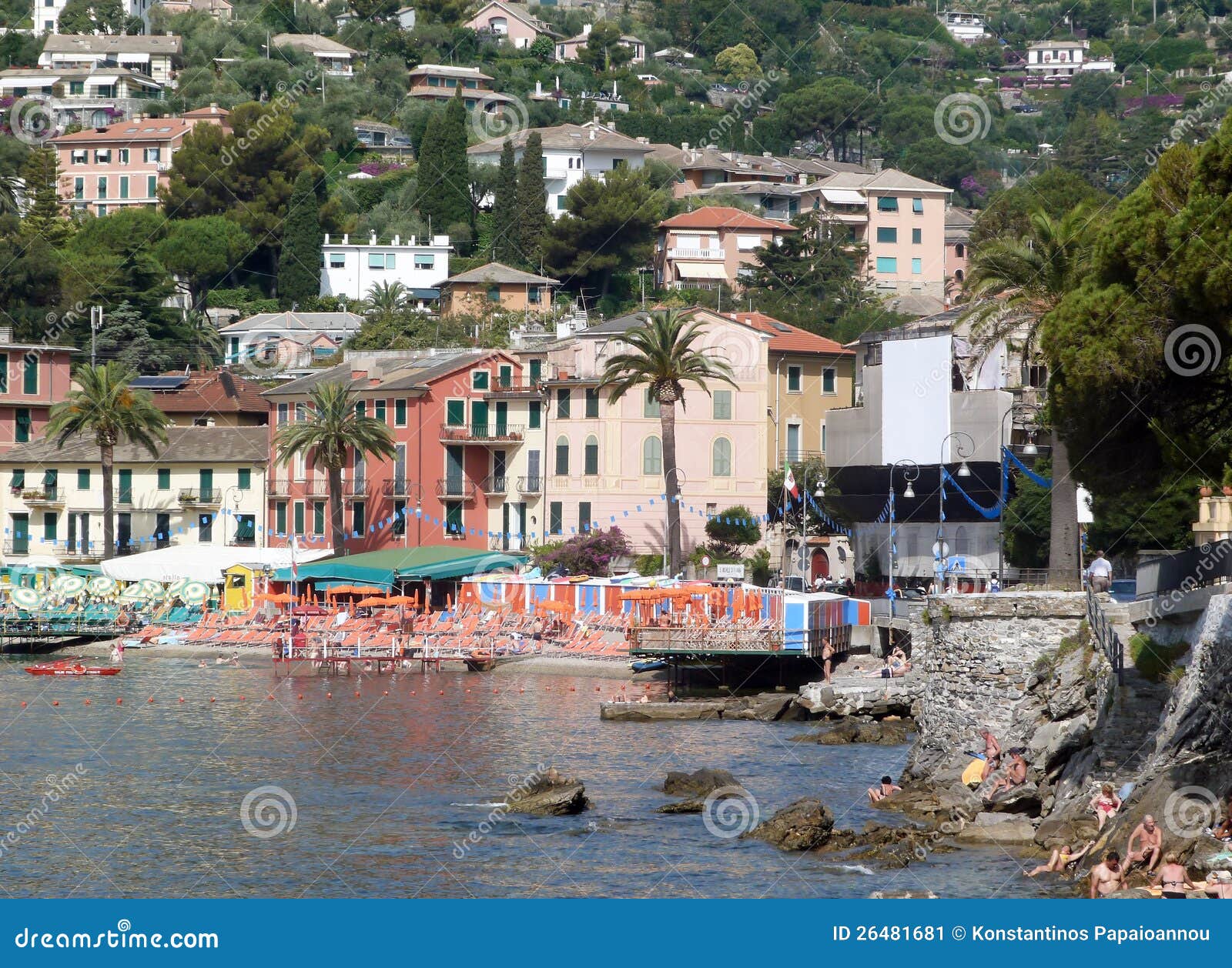 Rapallo in Italy editorial photo. Image of europe, genoa - 26481681