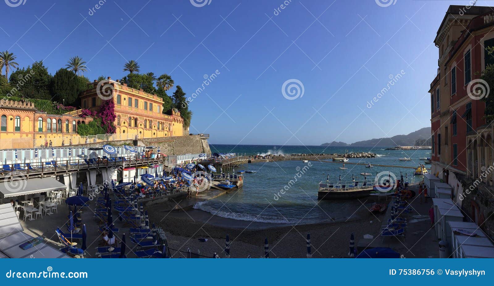 Rapallo editorial photo. Image of riviera, liguria, rapallo - 75386756