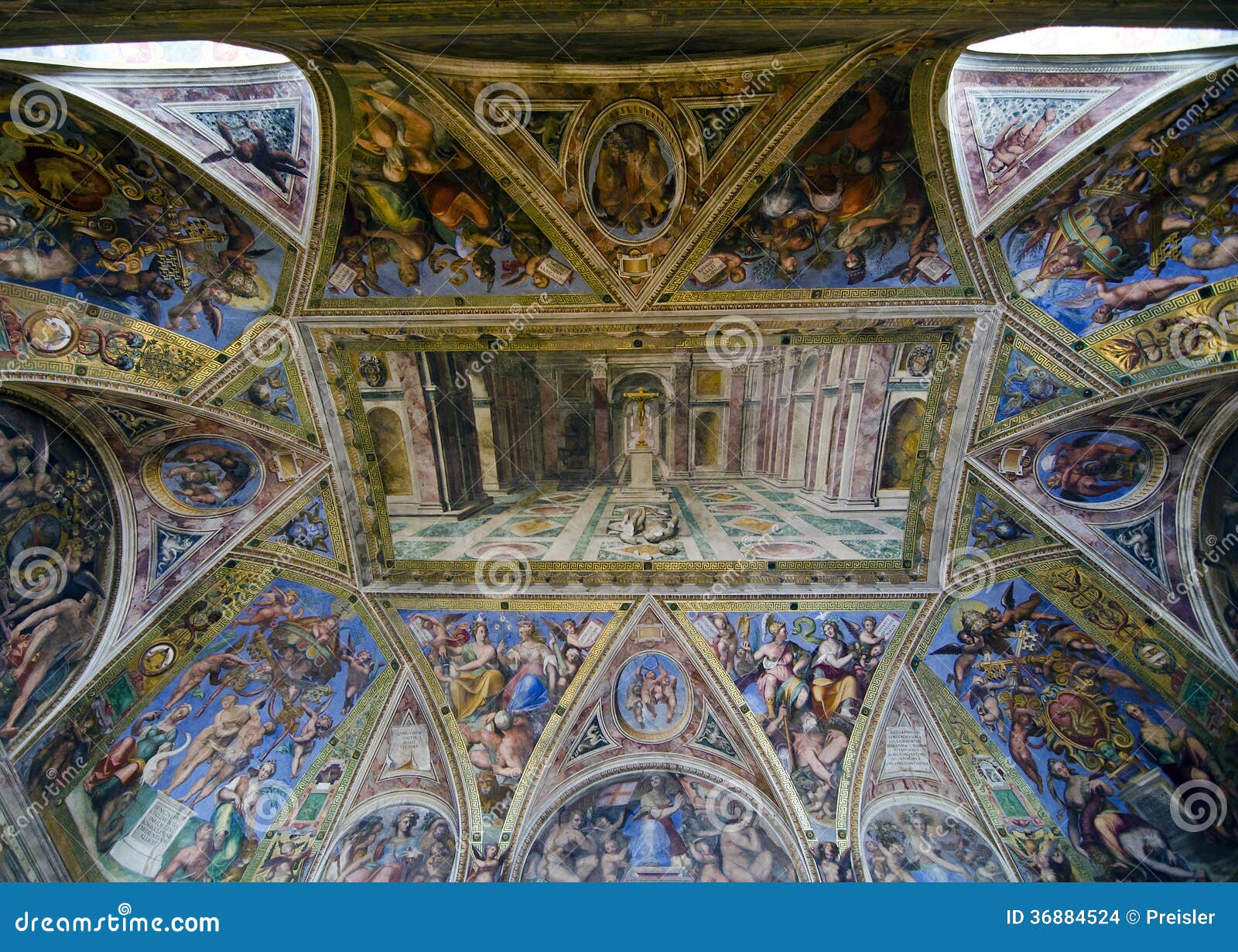 Raphael Rooms - Hall of Constantine Editorial Stock Image - Image of ...