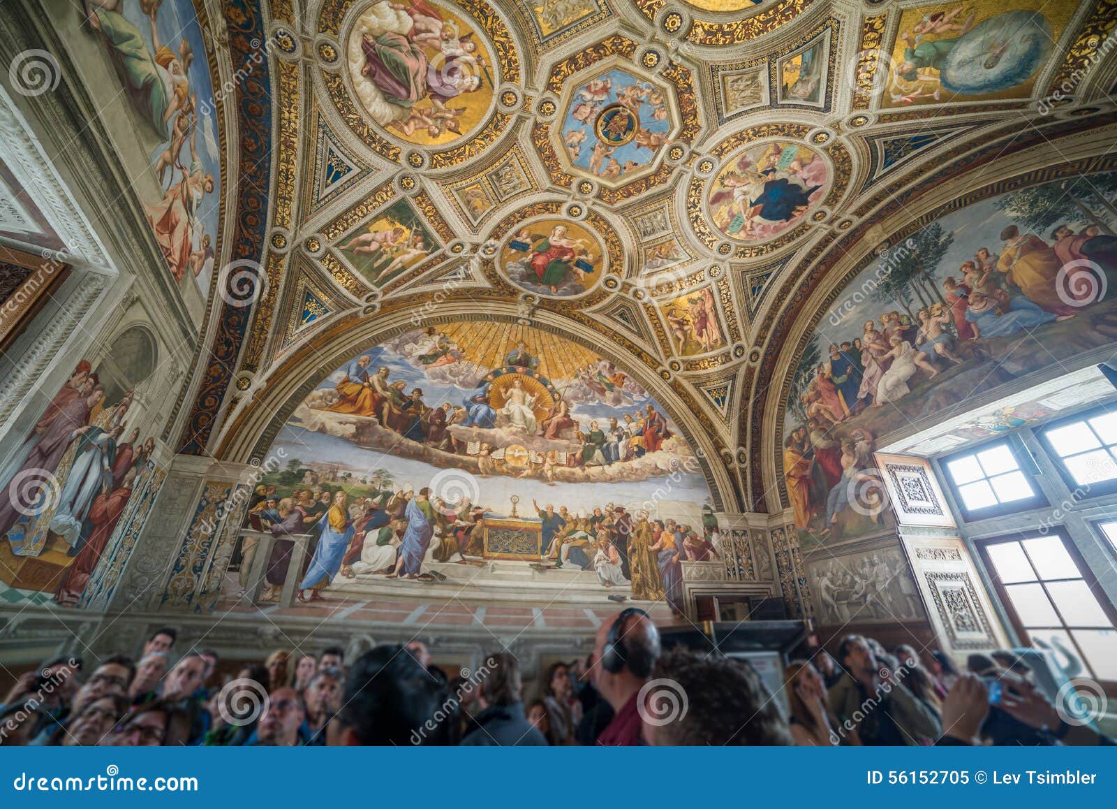 Raphael Rooms (Stanze Di Raffaello) Detail, Vatican, Rome Editorial ...