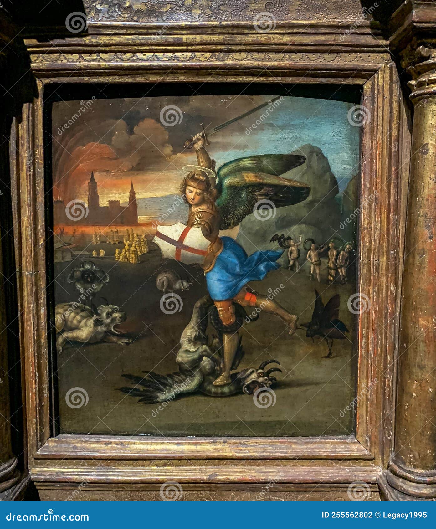Raphael`s Saint Michael editorial photography. Image of europe - 255562802