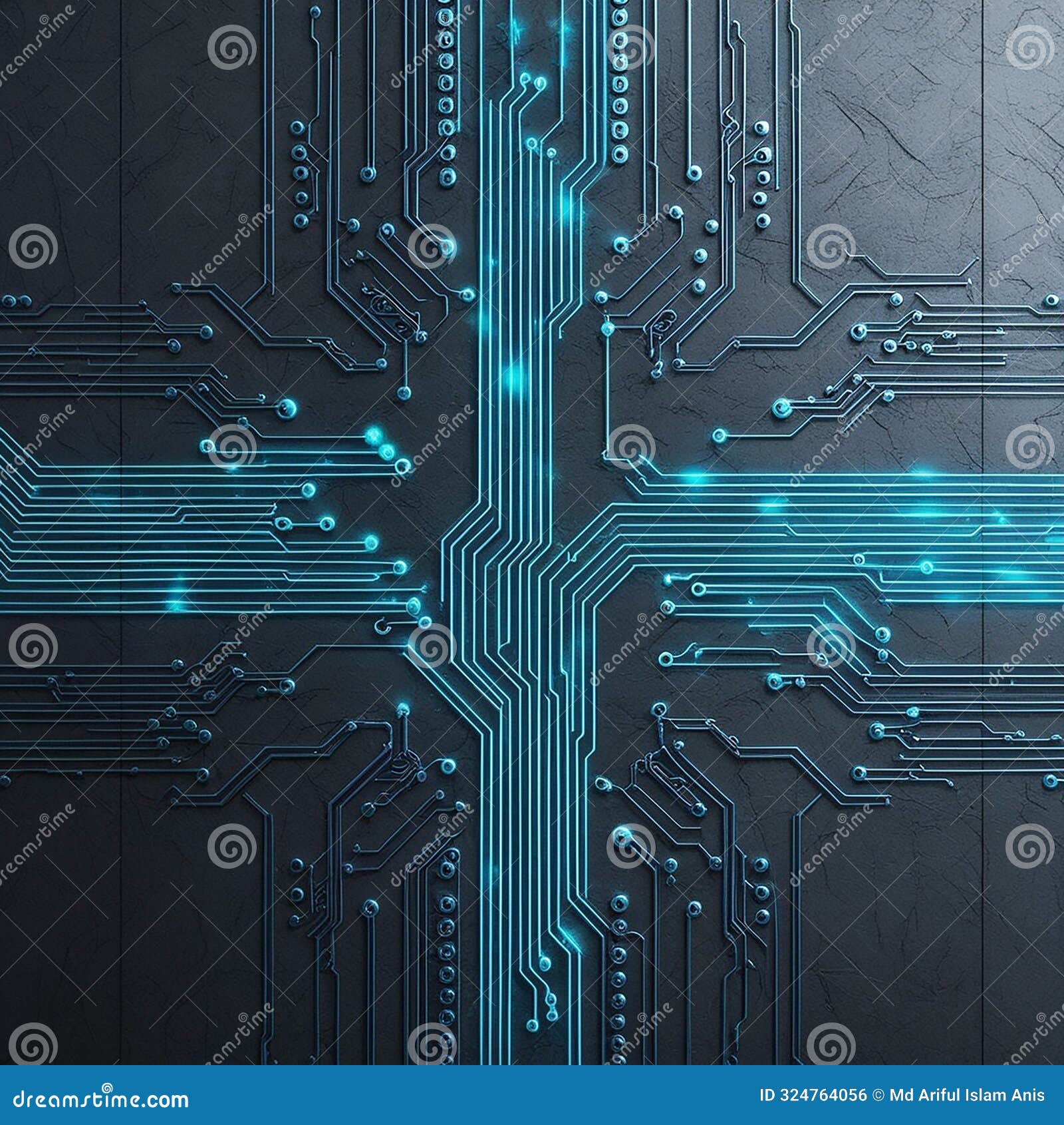 Digital Tech Background stock illustration. Illustration of internet ...