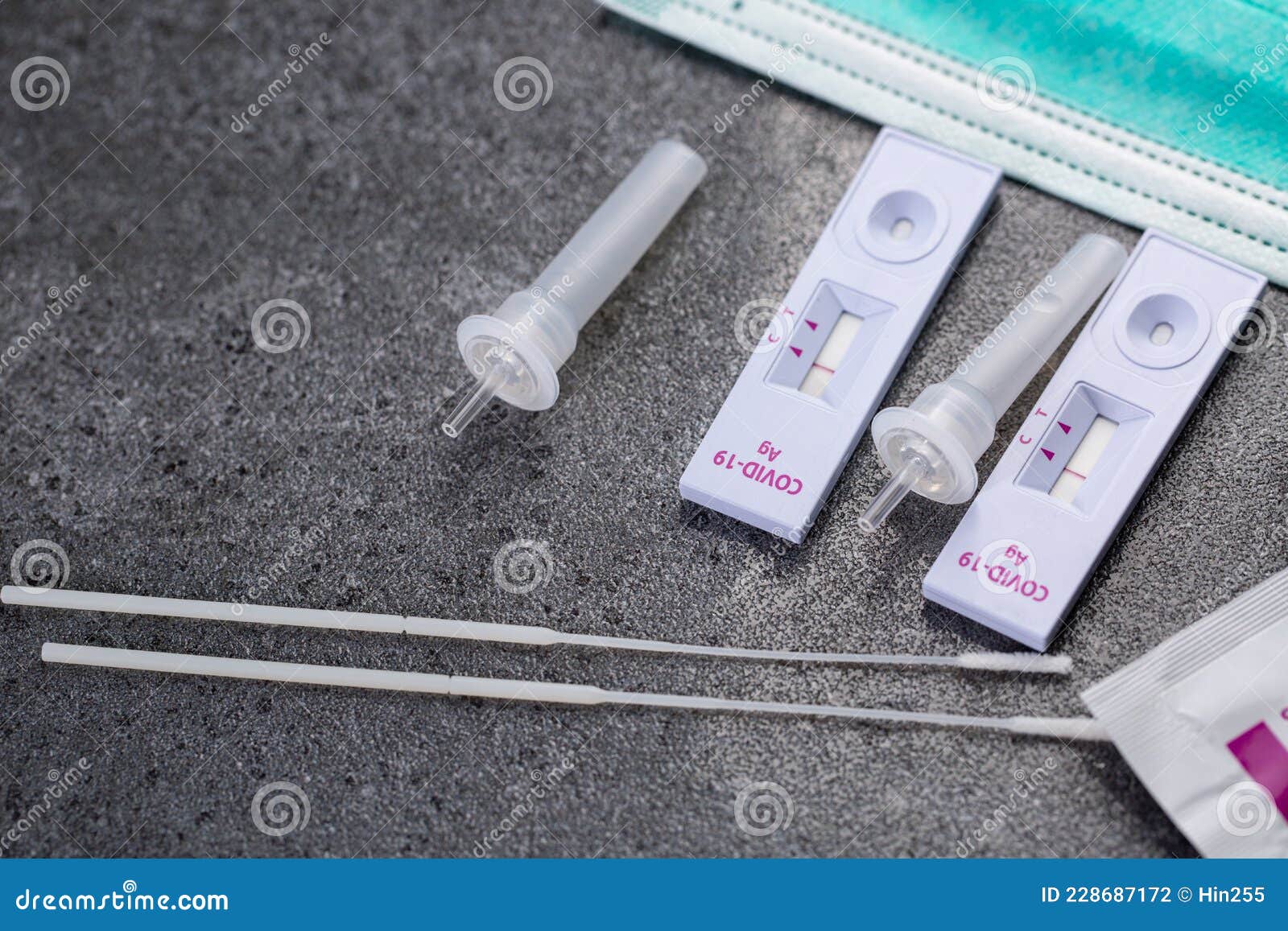 Rapid Antigen Test Kit for Check Coronavirus Result is Negative Result ...