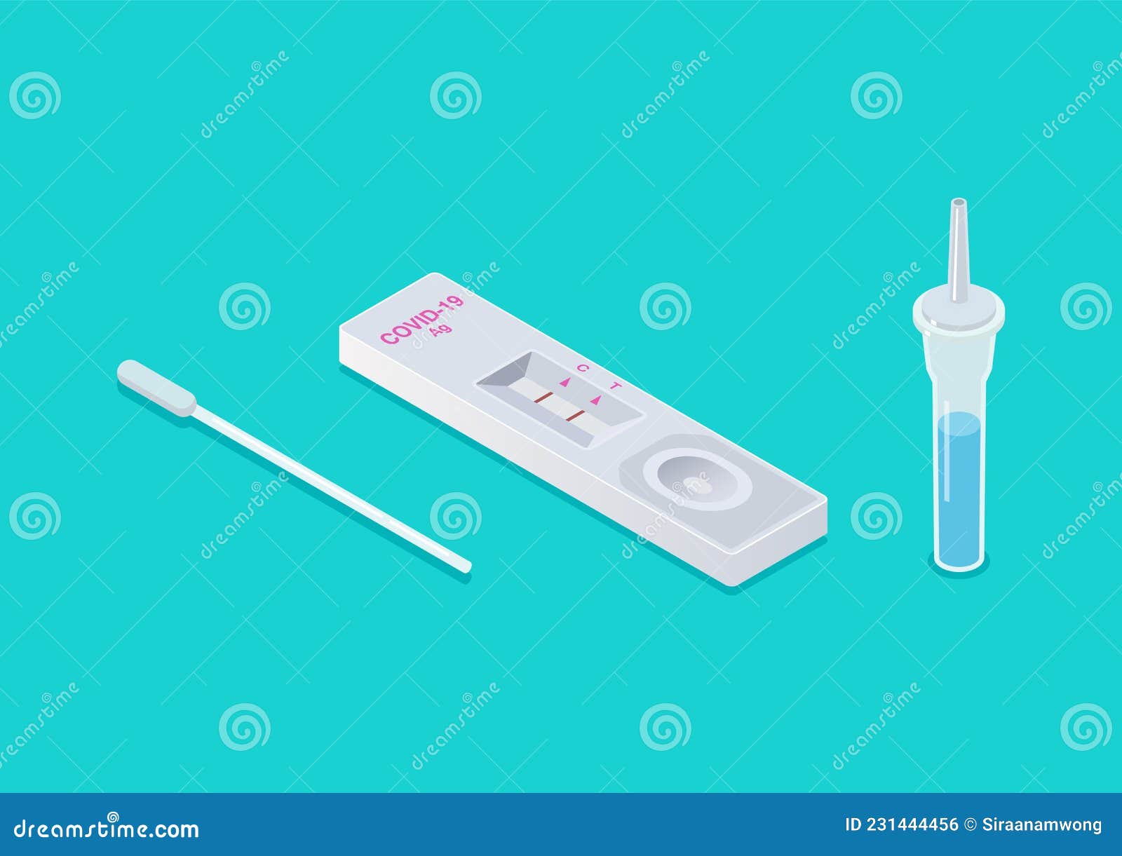 Rapid Antigen Self Test RST Icon Vector Rapid Antigen Detection Test ...