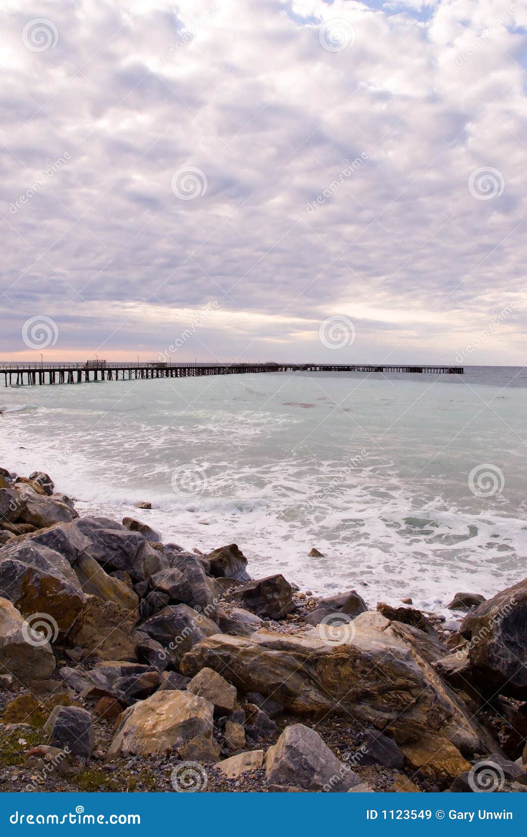Rapid Bay Jetty stock image. Image of froth, jetty, coast - 1123549