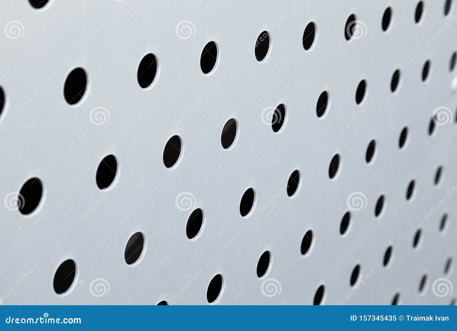 Rapid Black Big Dot Pattern on White Background, Round Holes Texture on ...
