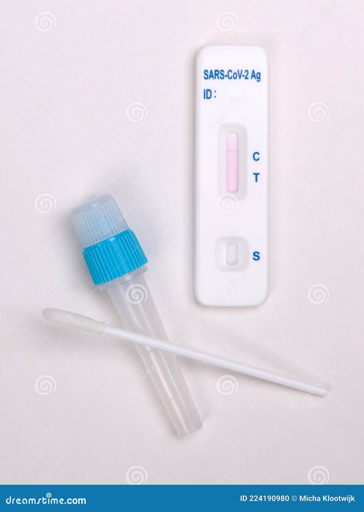 Rapid Covid-19 Strip Test - Negative Tested Stock Photo - Image of ...