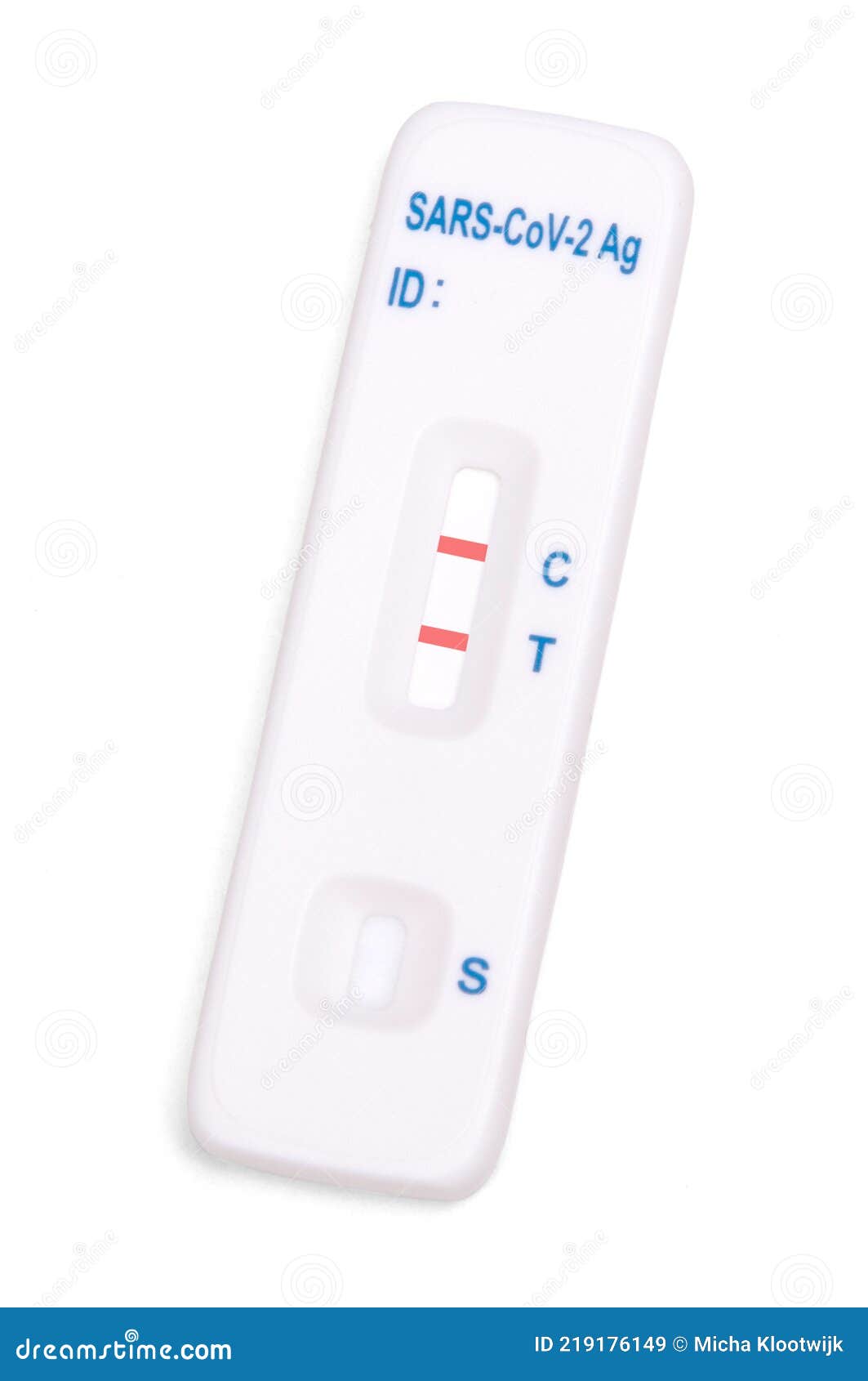 Rapid Covid-19 Strip Test - Positive Tested Stock Image - Image of ...