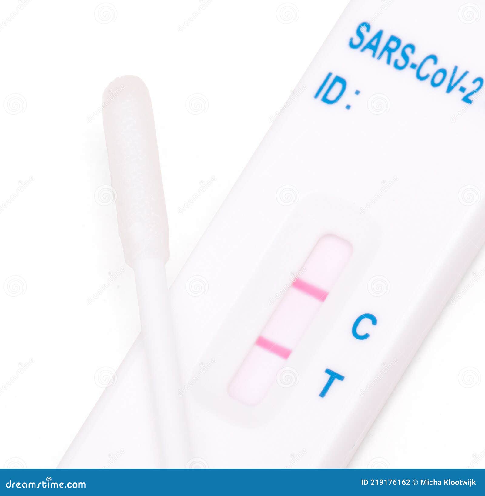 Rapid Covid-19 Strip Test - Positive Tested Stock Photo - Image of ...