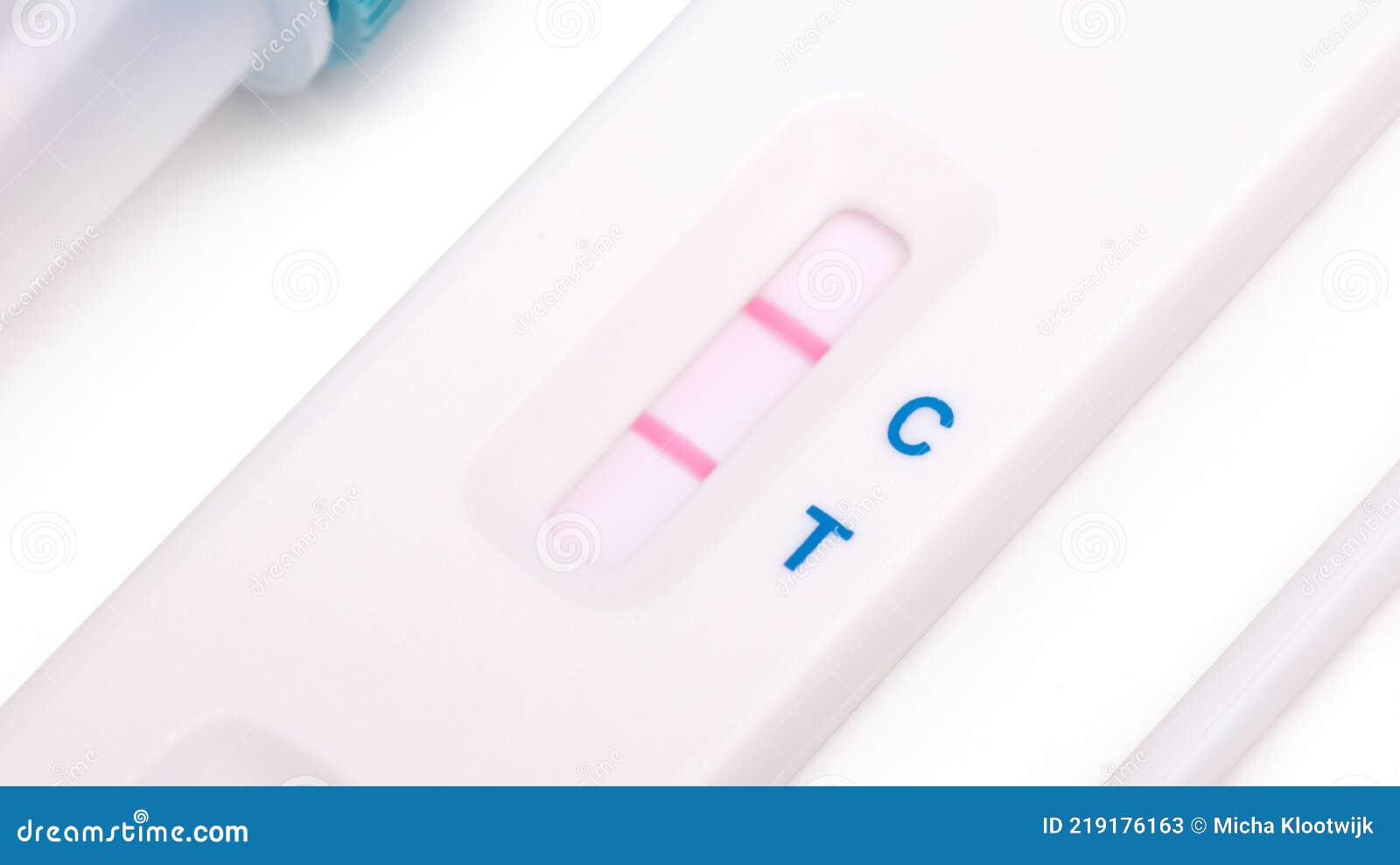 Rapid Covid-19 Strip Test - Positive Tested Stock Image - Image of ...