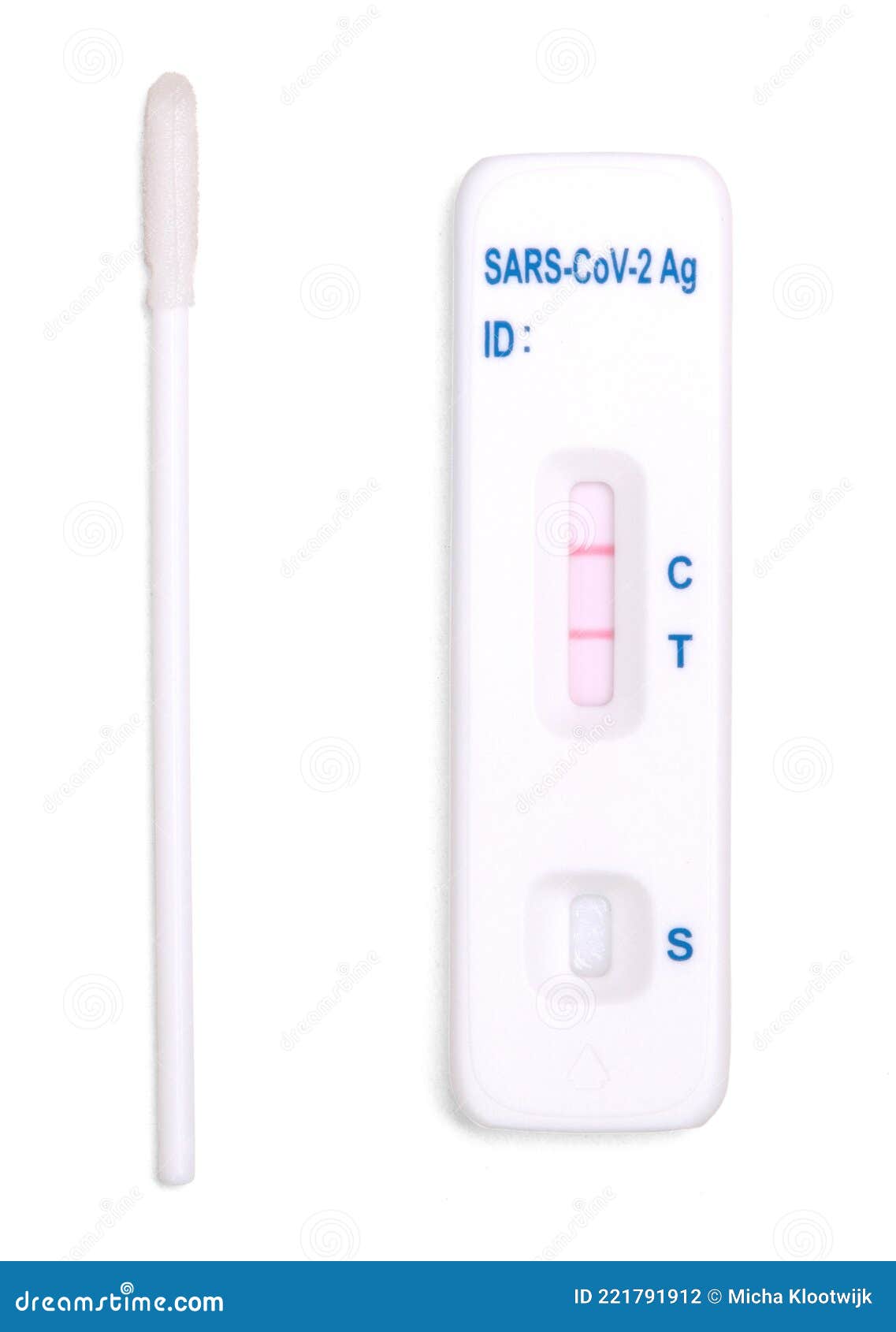 Rapid Covid-19 Strip Test - Positive Tested Stock Photo - Image of ...
