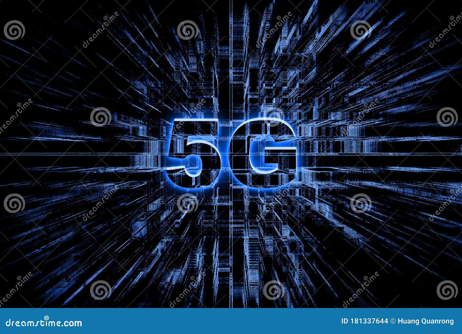 The Rapid Development of 5G Covers the Concept Map of the Earth. 3D ...