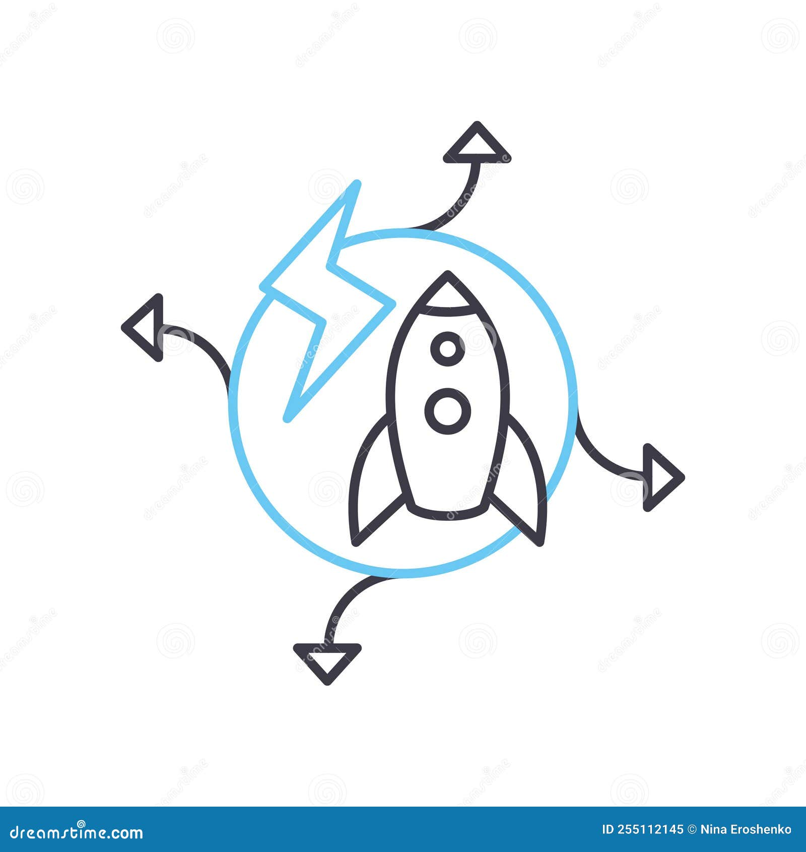 Rapid Development Line Icon, Outline Symbol, Vector Illustration ...