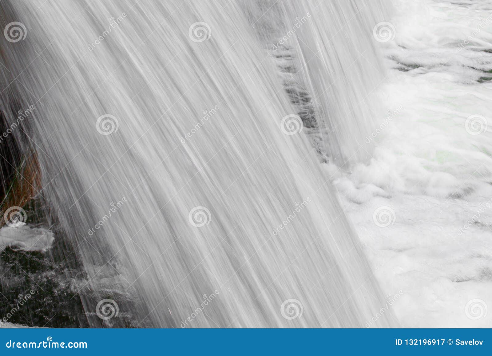 Rapid Flow of Falling Water Stock Image - Image of stream, motion ...