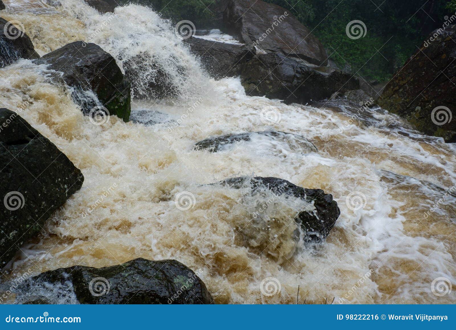 Rapid flow of water stock photo. Image of boulders, nature - 98222216