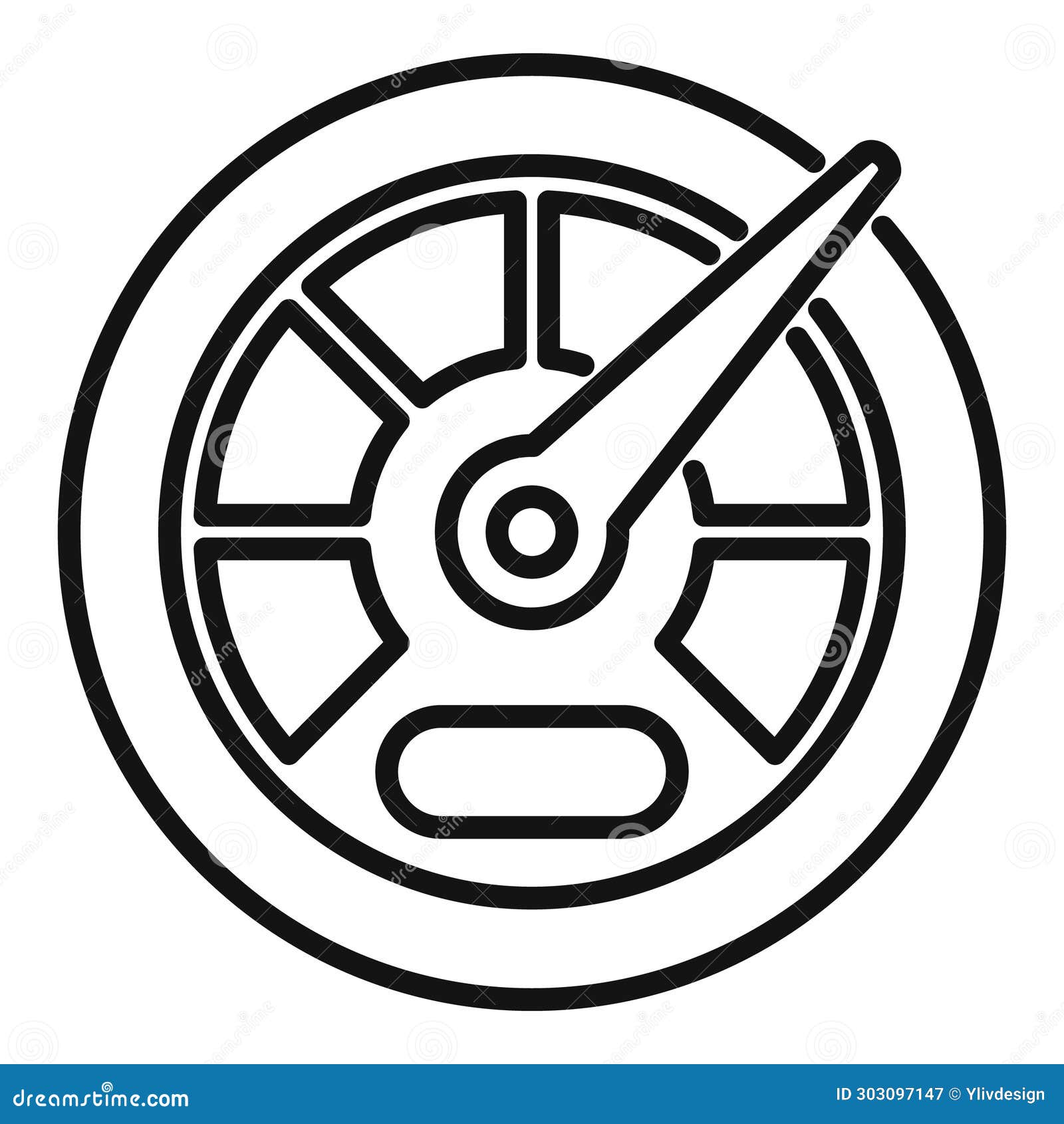 Rapid Gauge Icon Outline Vector. Velocity Speed System Stock Vector ...