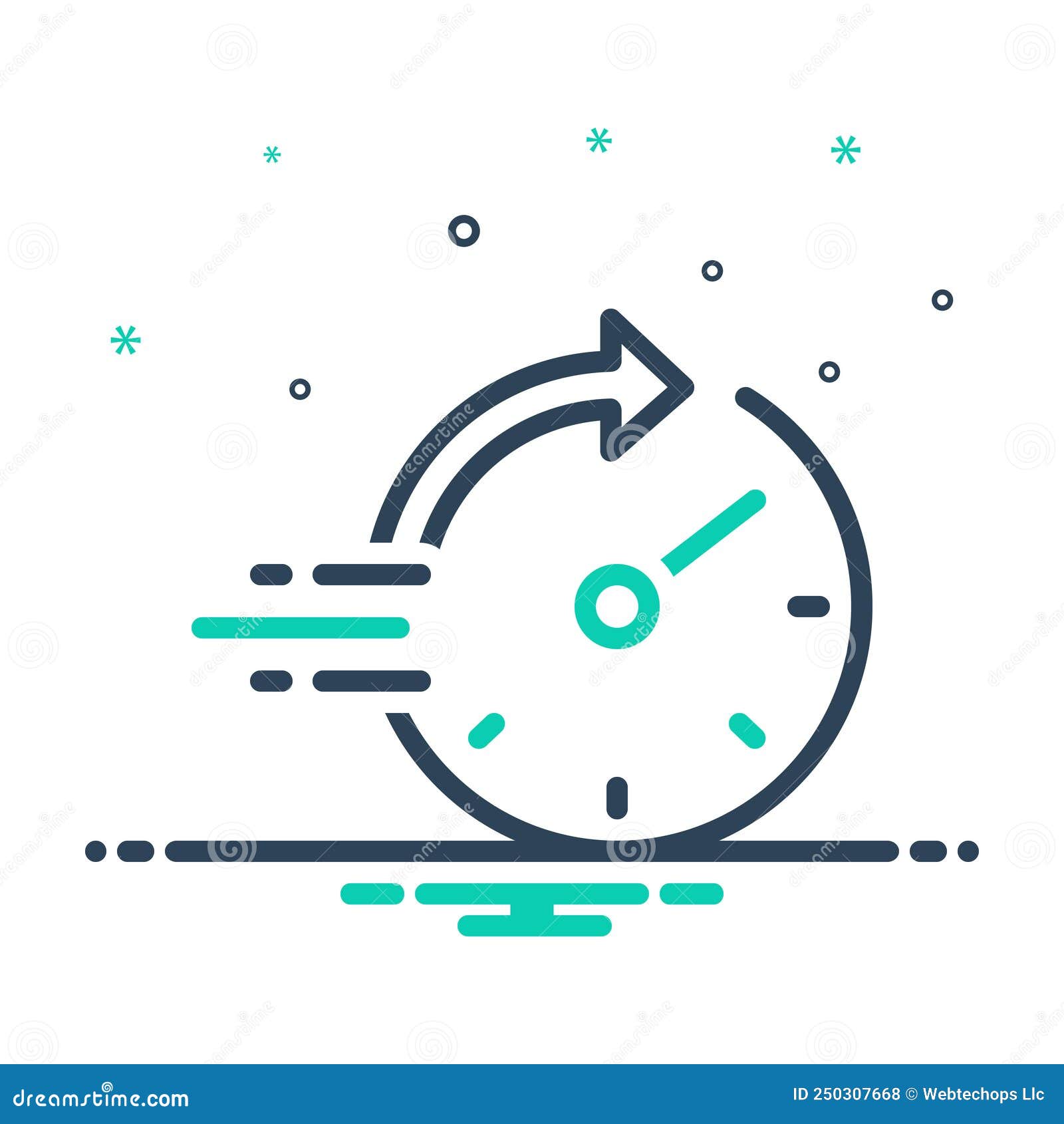 Mix Icon for Rapid, Speed and Tempo Stock Illustration - Illustration ...