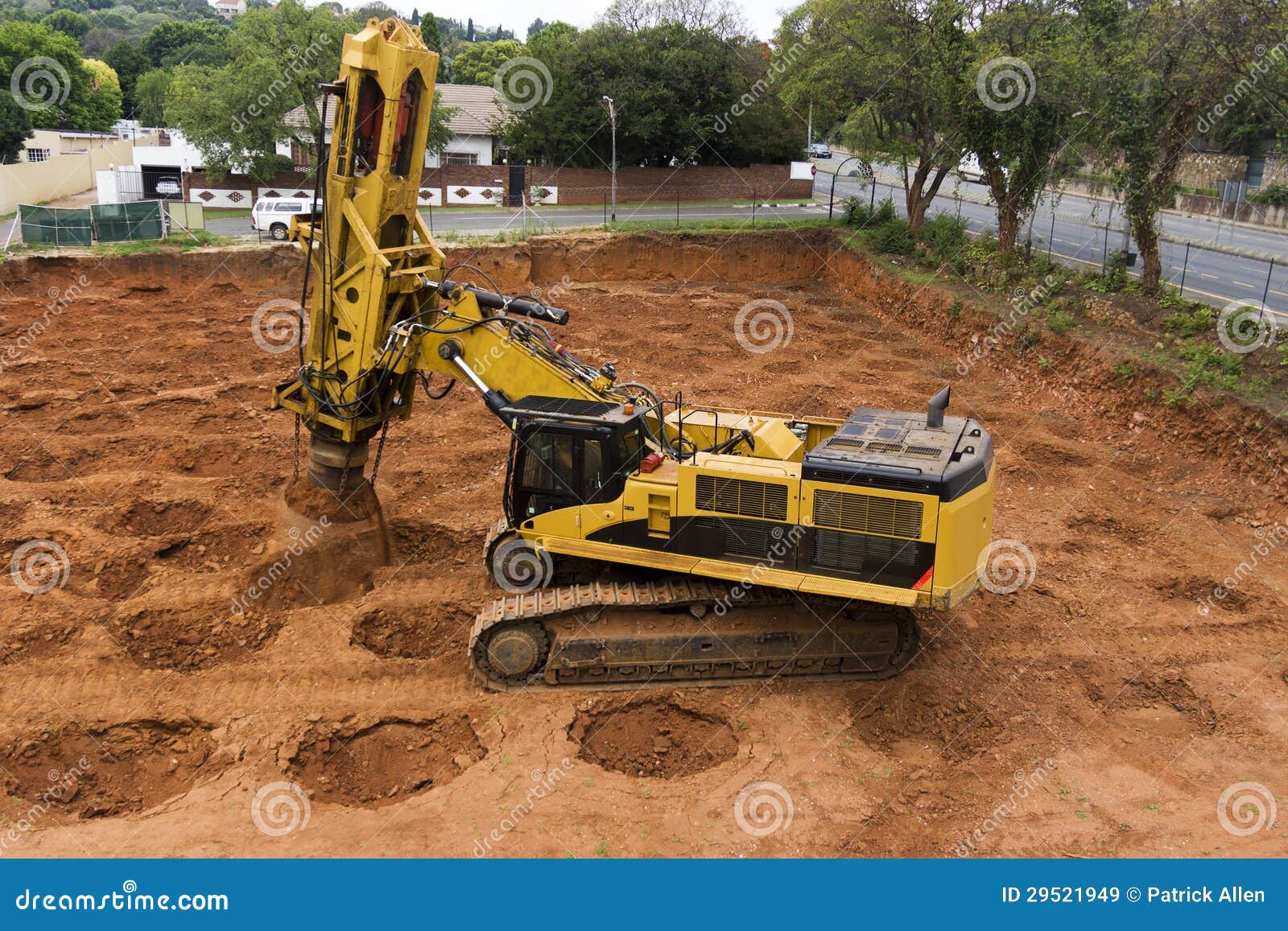 Rapid Impact Compaction stock image. Image of sand, earthworks - 29521949