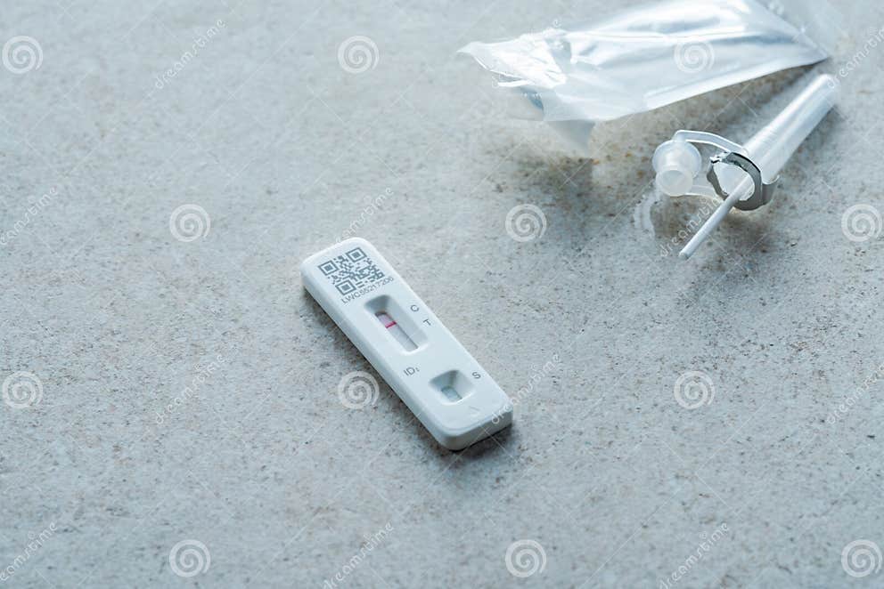 Rapid Lateral Flow Test Device Stock Photo - Image of pandemic, contact ...
