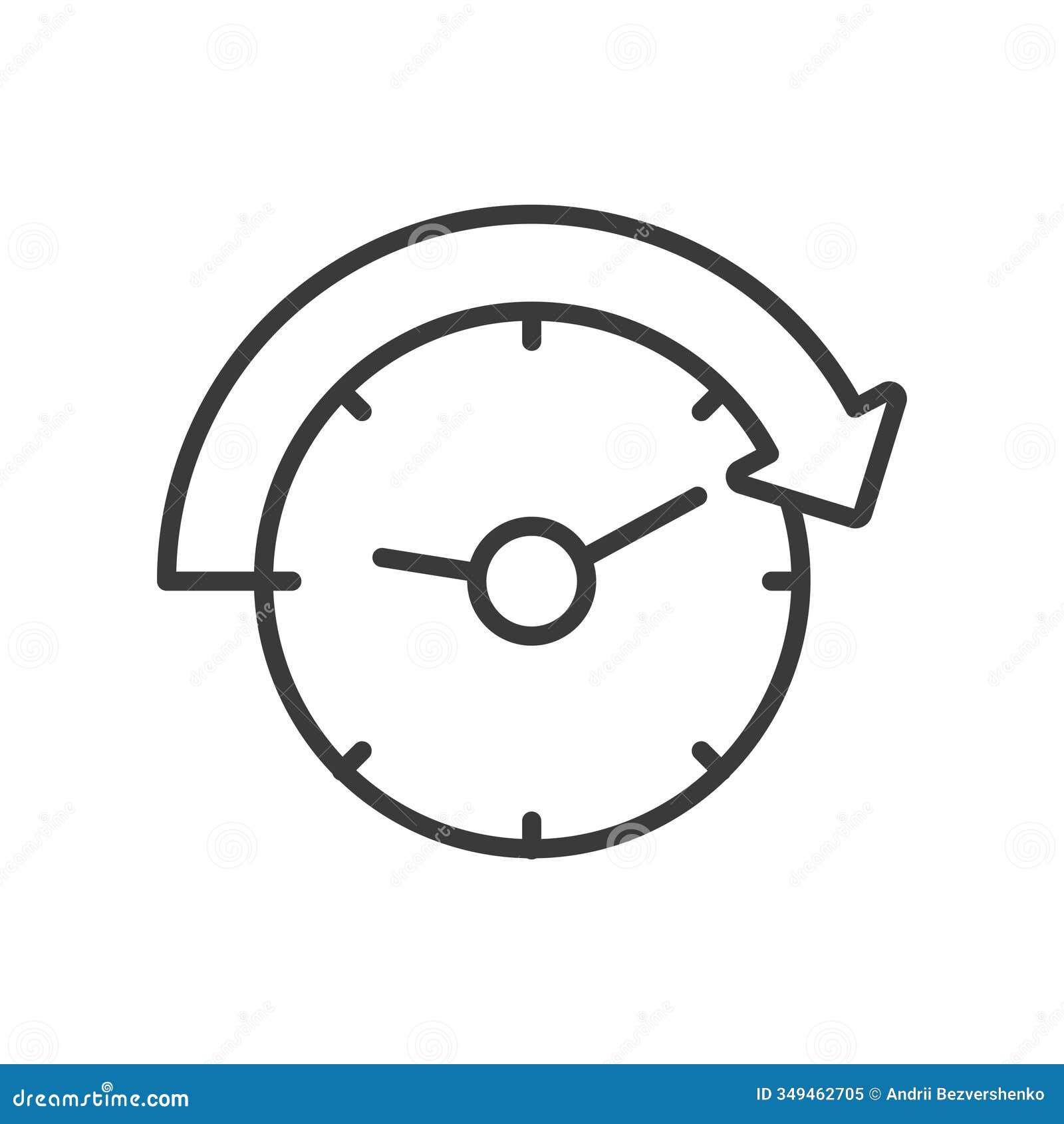 Rapid Passage of Time Icon in Line Design. Rapid, Time, Clock, Passage ...