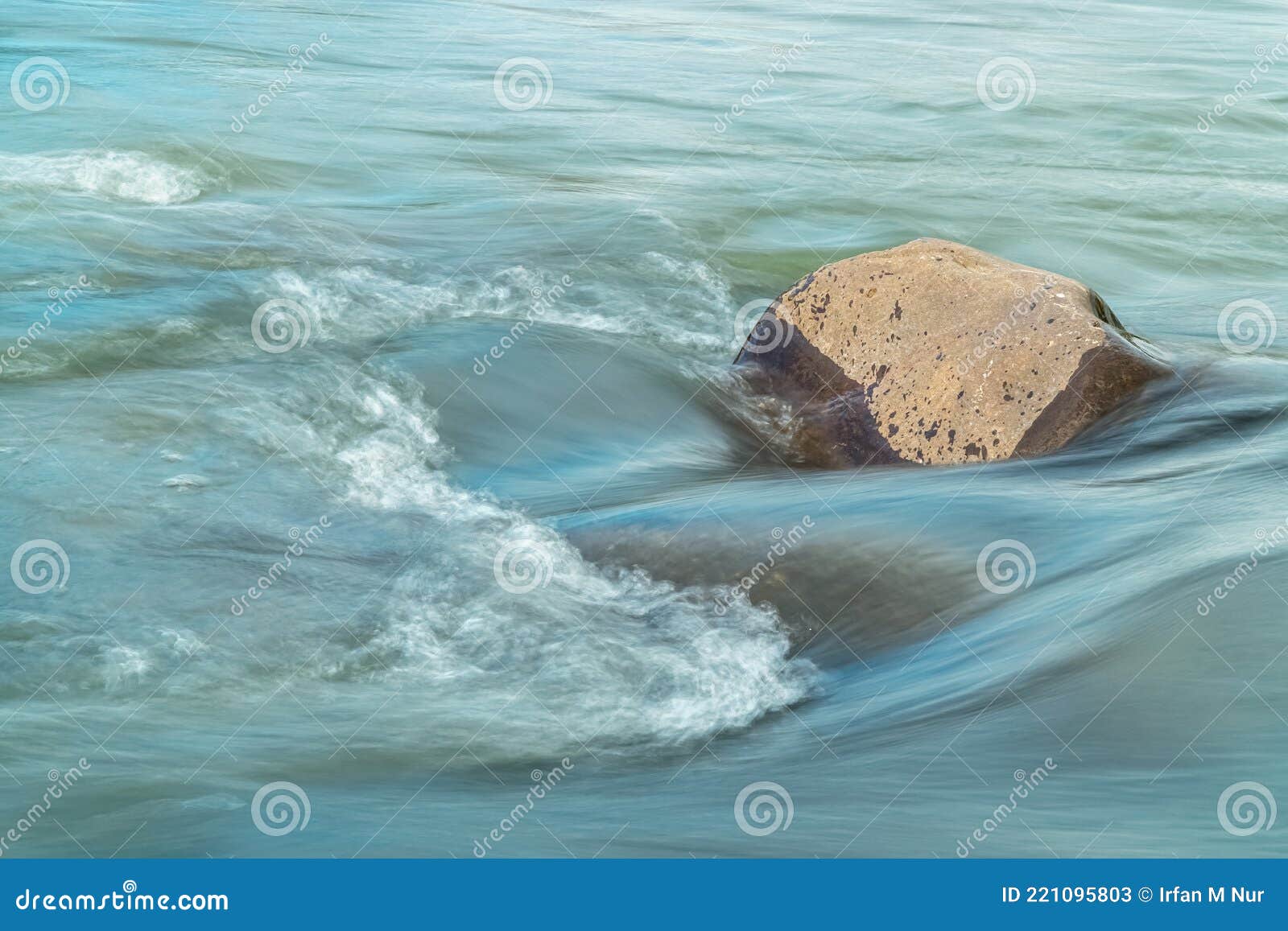 Rapid and Powerful Water Flow between Rocks Stock Image - Image of land ...