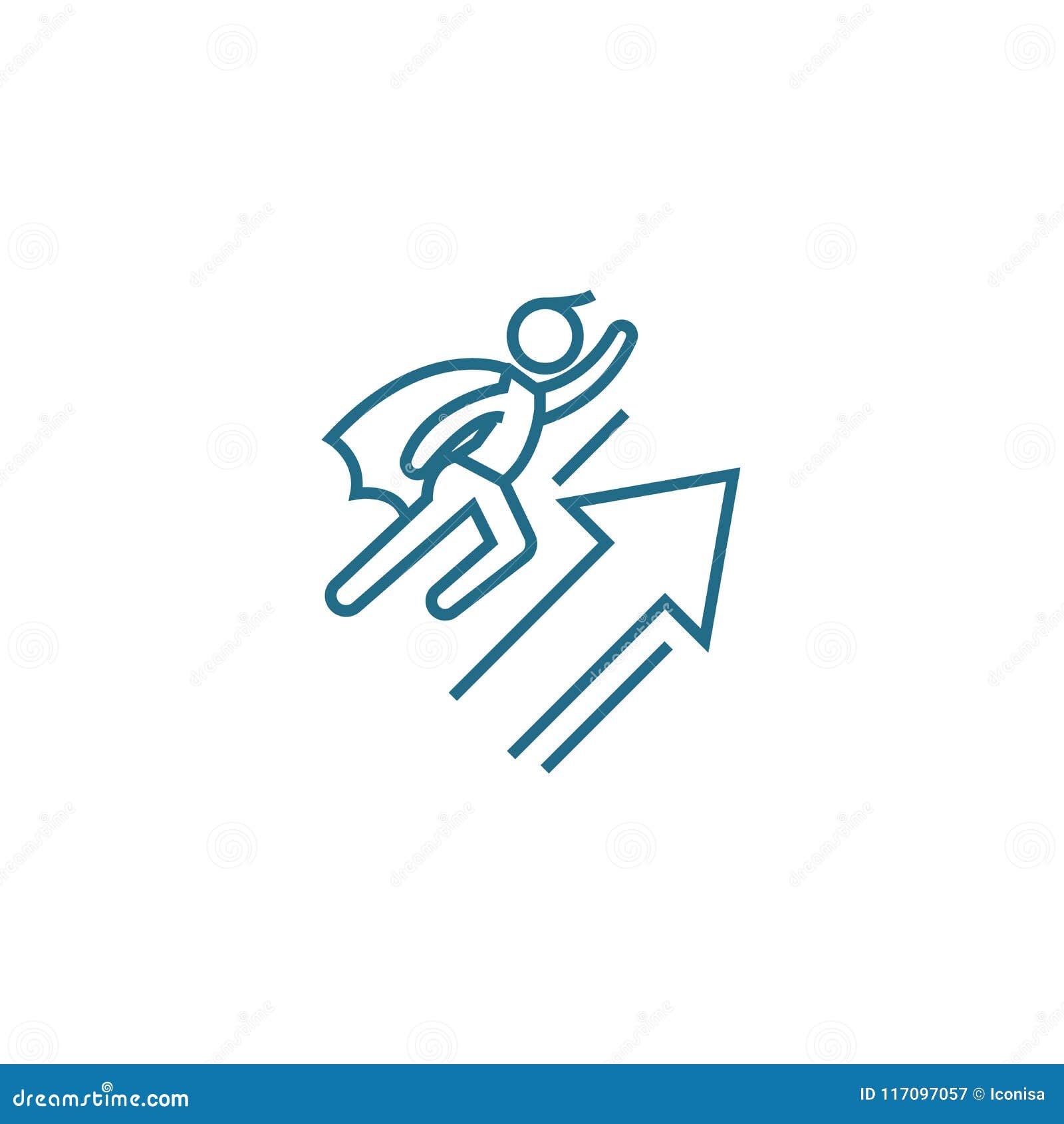 Rapid Progress Linear Icon Concept. Rapid Progress Line Vector Sign ...