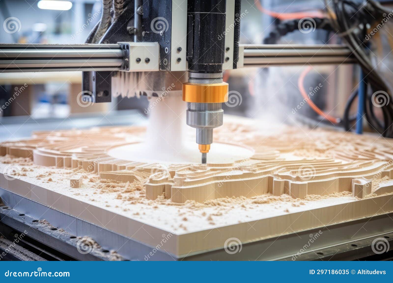 Rapid Prototyping with Cnc Milling Process Stock Image - Image of ...