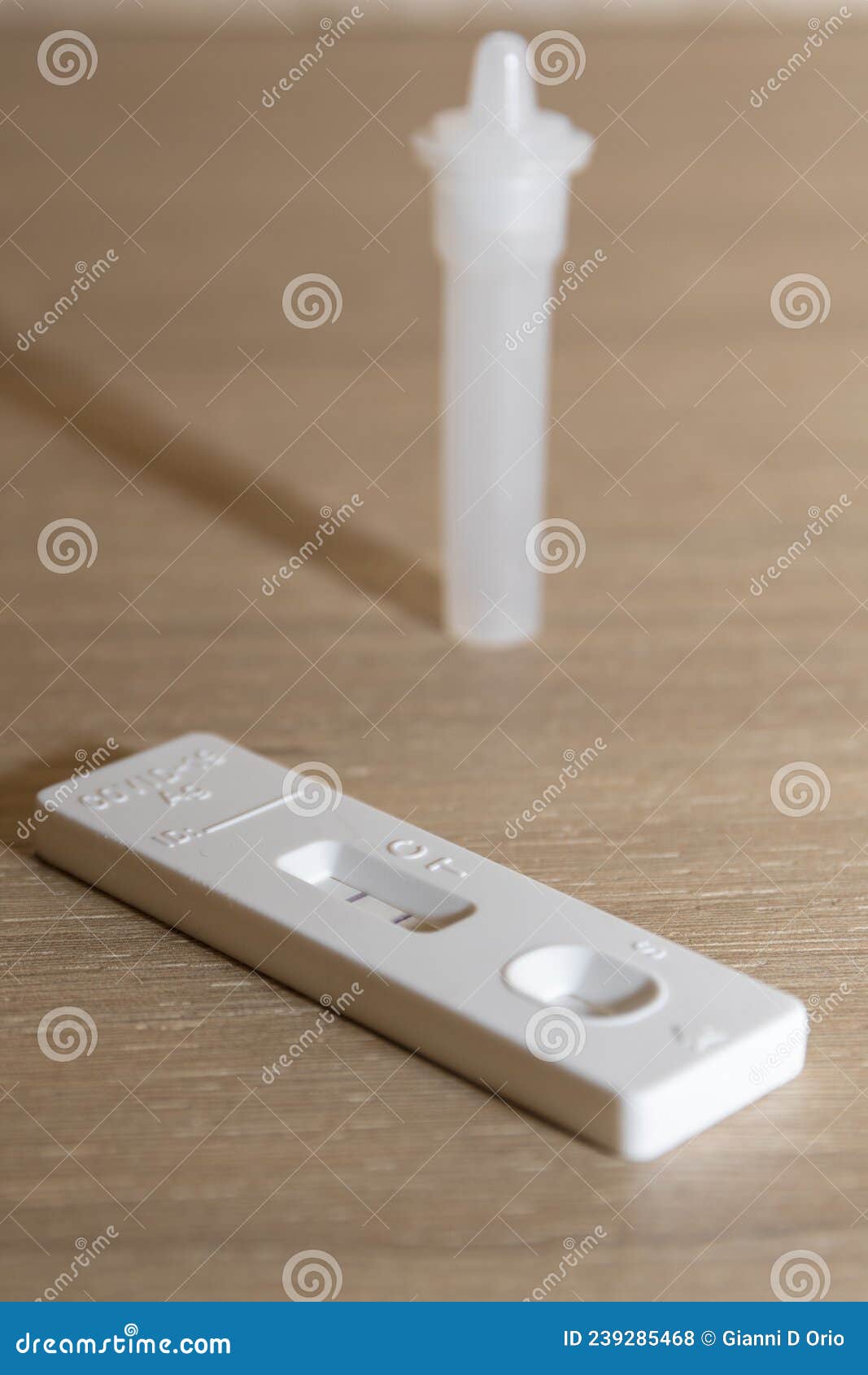 Rapid Swab Kit for Covid Flu Test Stock Photo - Image of diagnosis ...