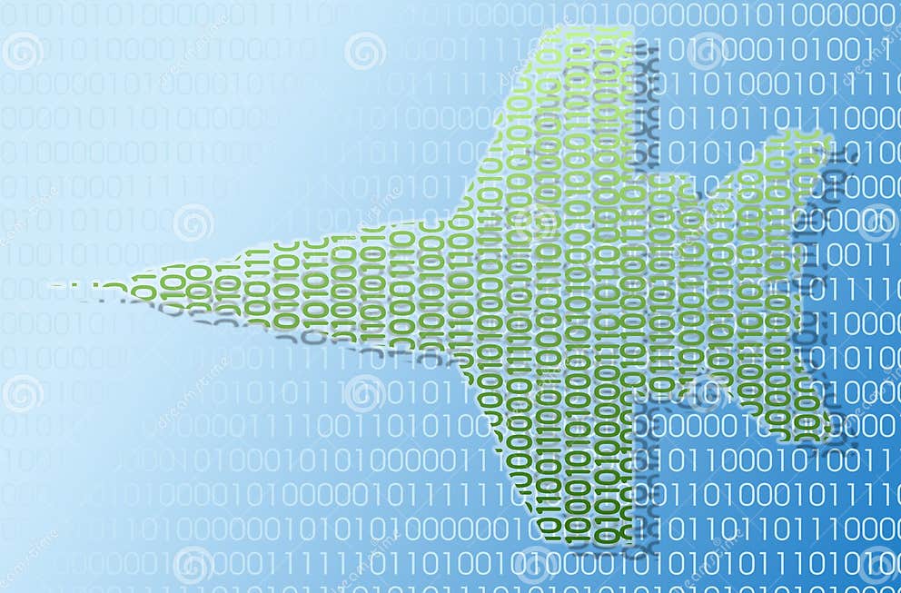 Rapid Transfer of Information Stock Illustration - Illustration of ...