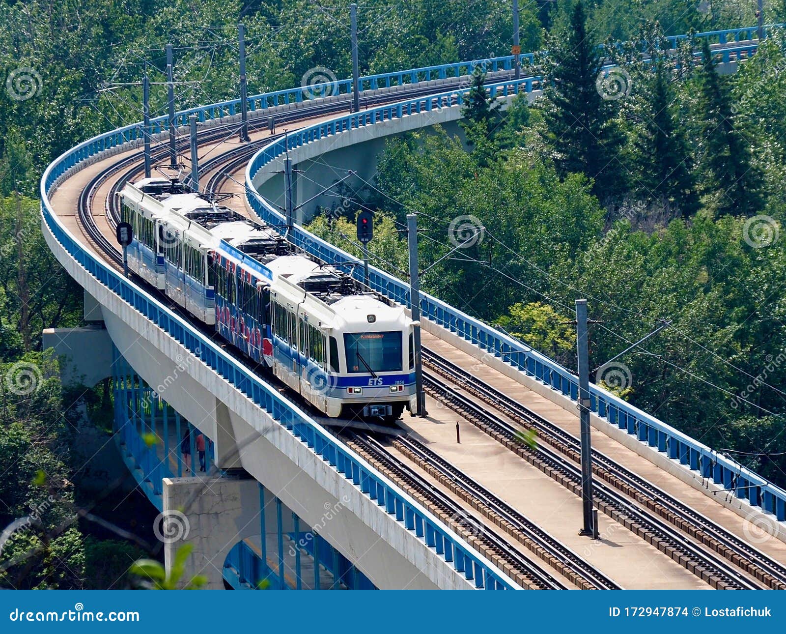 Rapid Transit Train in Edmonton Alberta Editorial Stock Image - Image ...