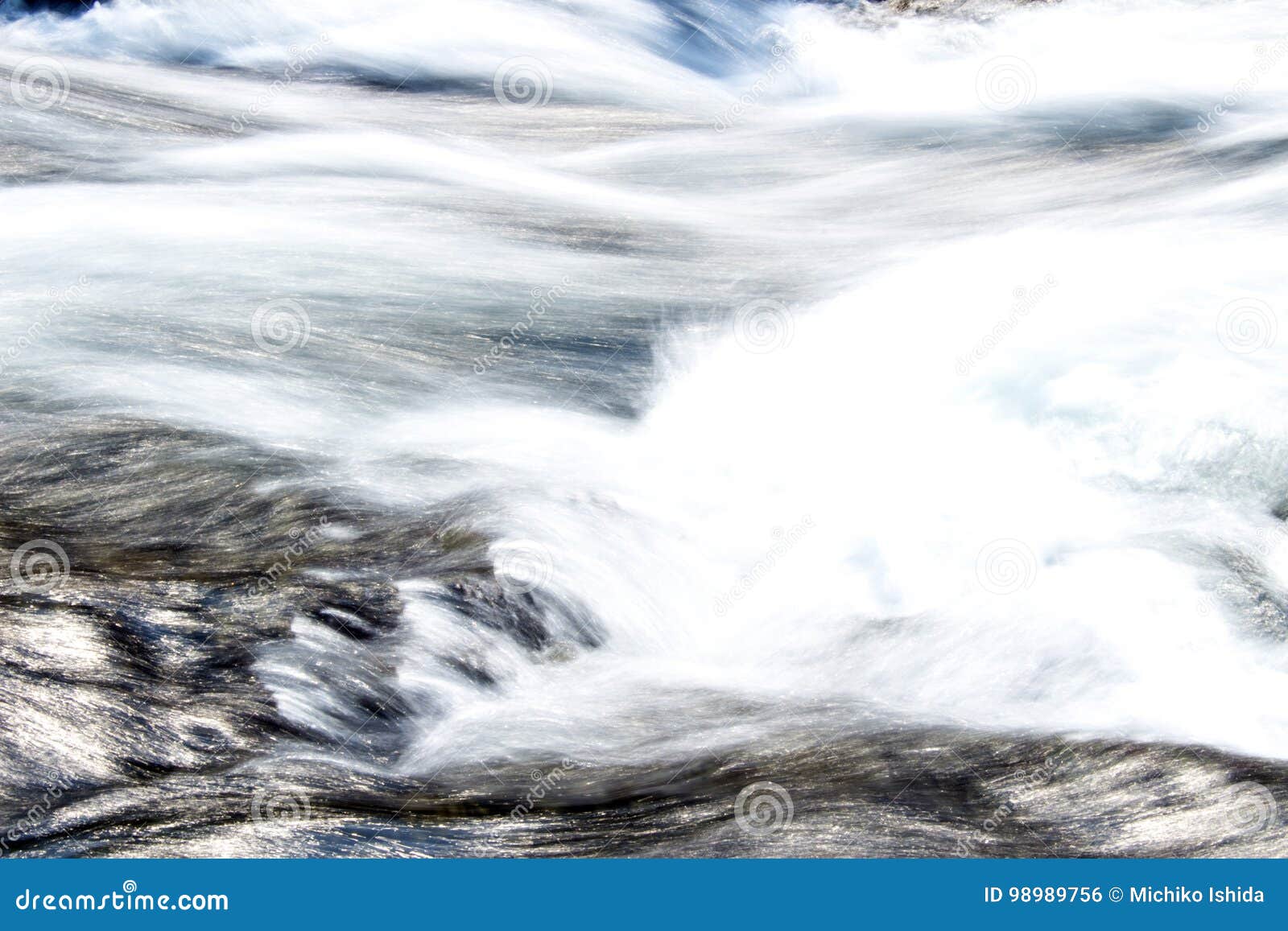 Rapid Water Stream of a River Stock Photo - Image of exposure, power ...